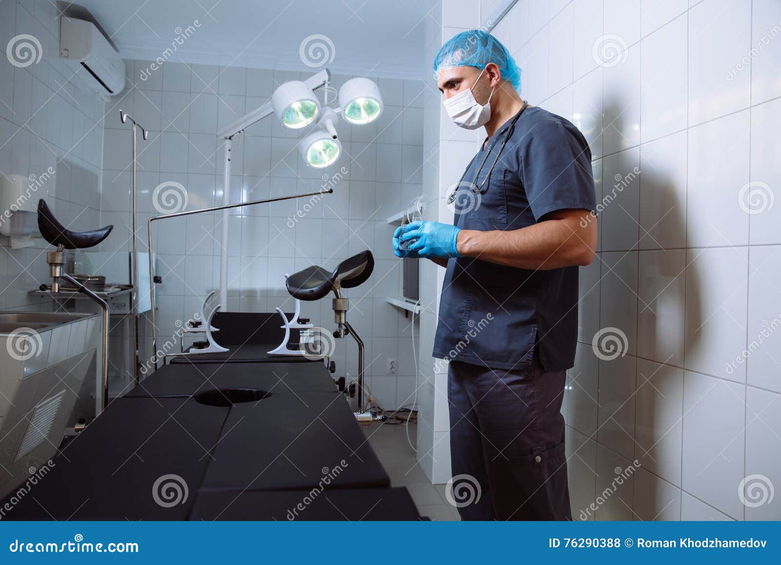 Surgeon Holding Medical Instruments in Hands. Concept of a Healthy ...