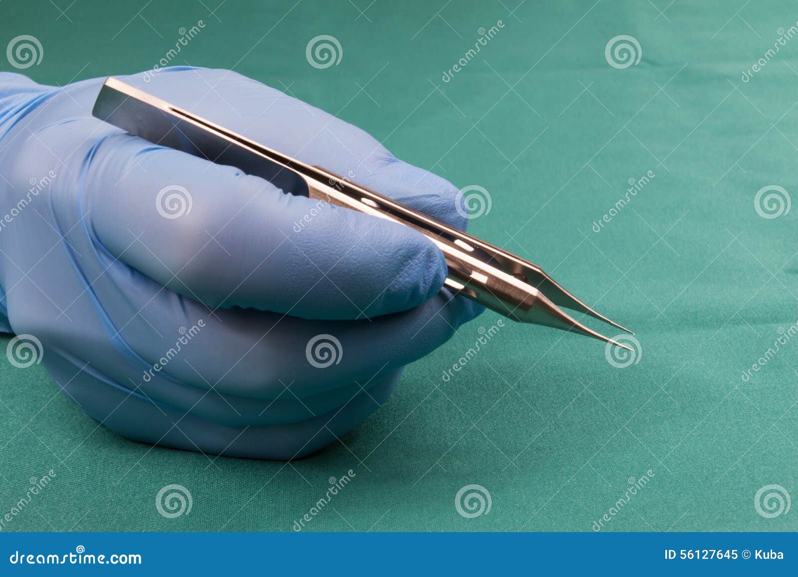 Surgeon Holding Micro Surgical Tool Stock Image - Image of instrument ...