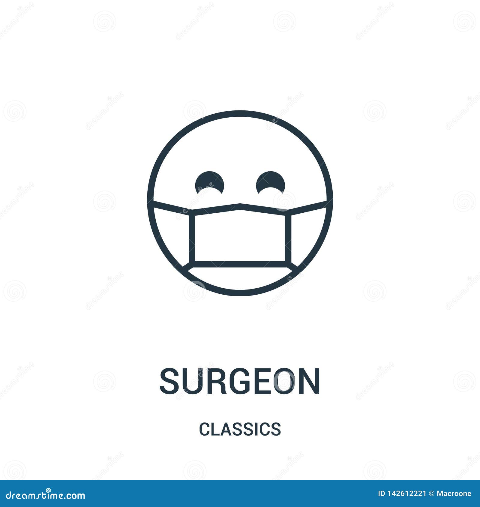 Surgeon Icon Vector From Classics Collection. Thin Line Surgeon Outline ...