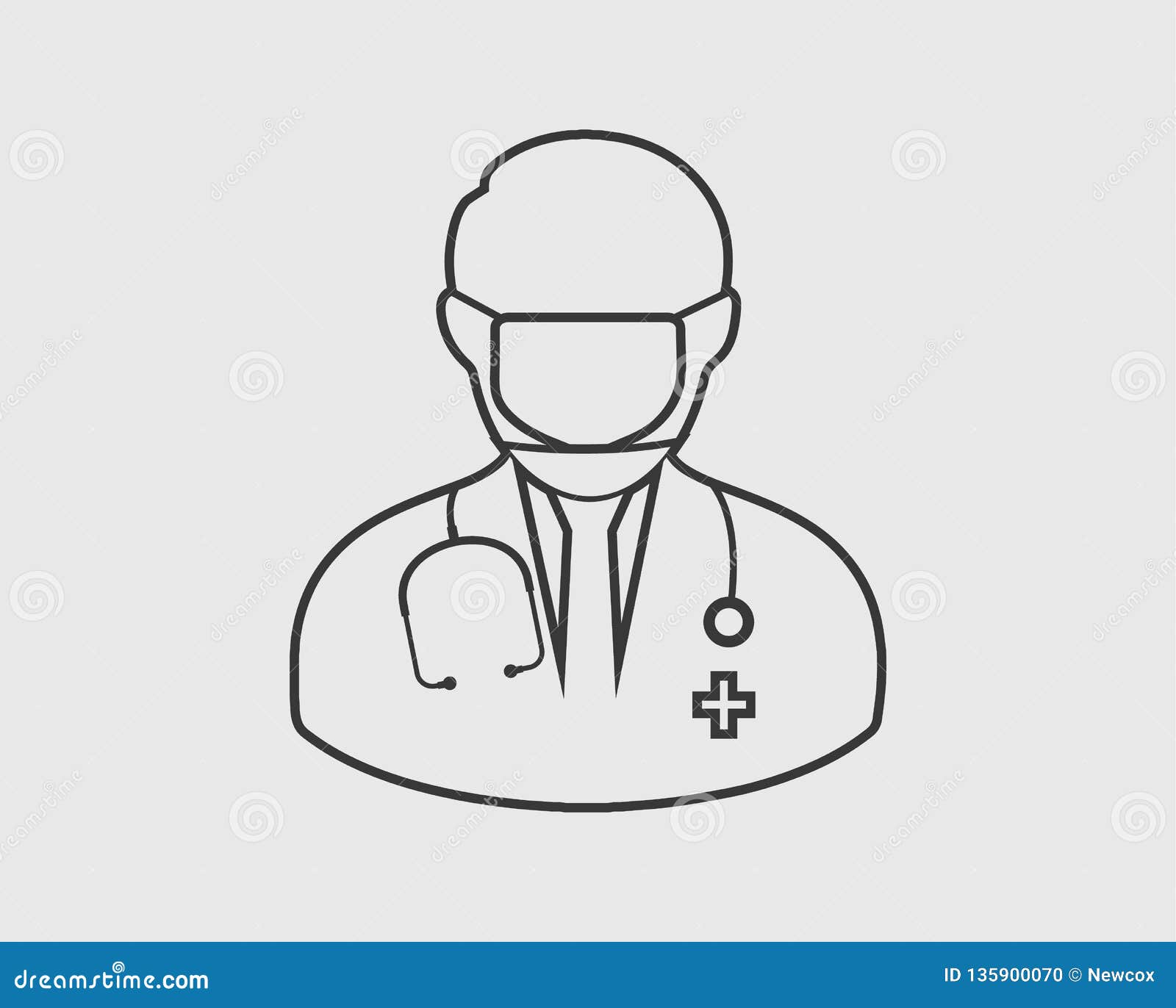 Surgeon Man Line And Silhouette Black Icons. Professional Surgeon ...