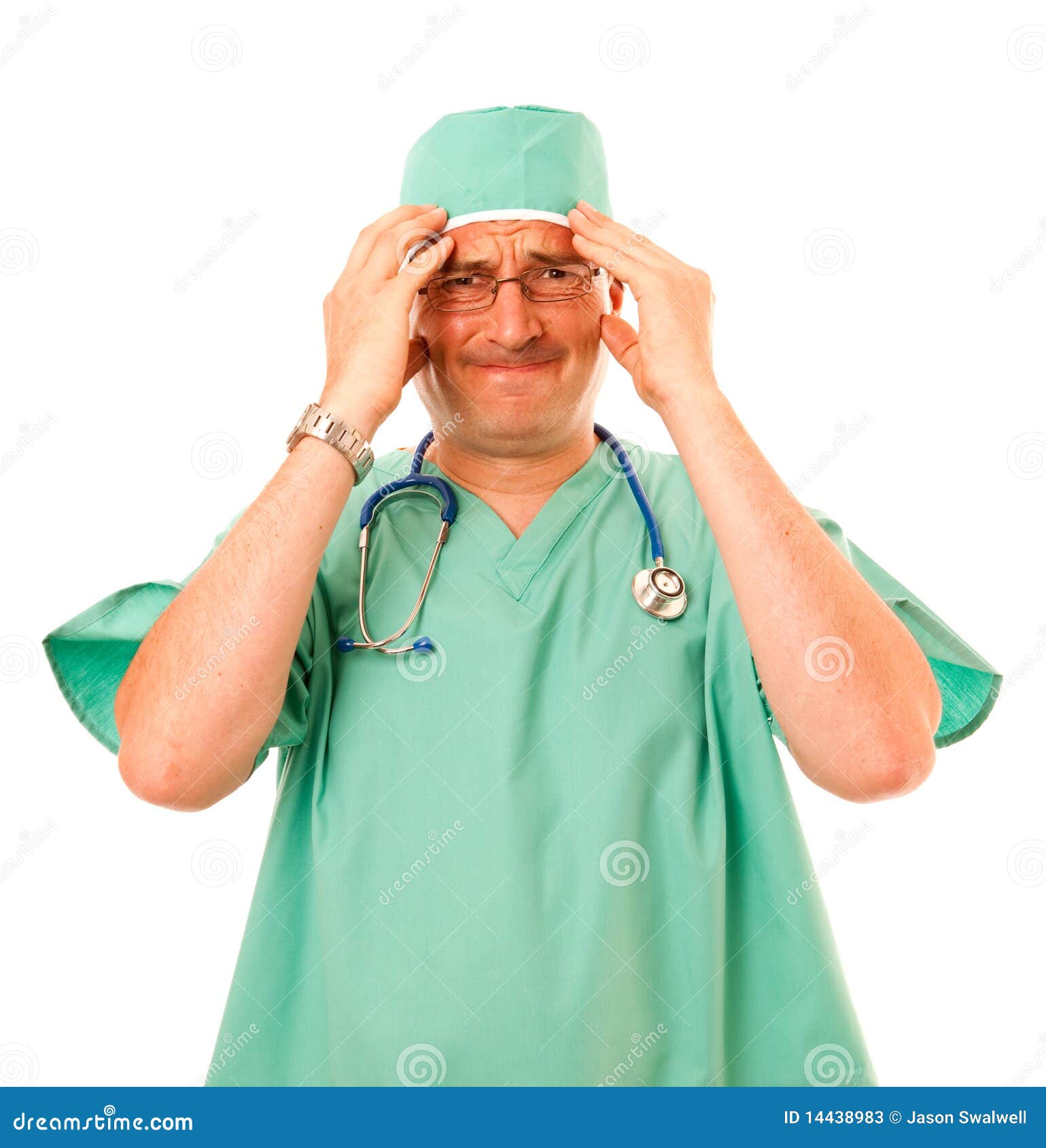 Surgeon looking stressed stock image. Image of healthcare - 14438983