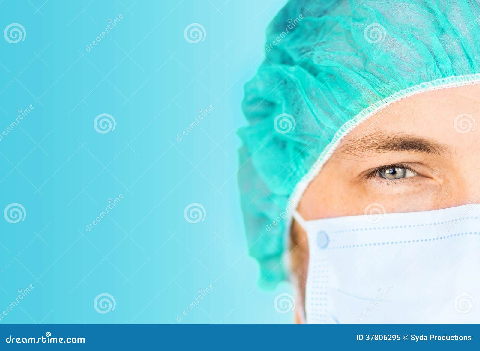 Surgeon in Medical Cap and Mask Stock Image - Image of medicare ...
