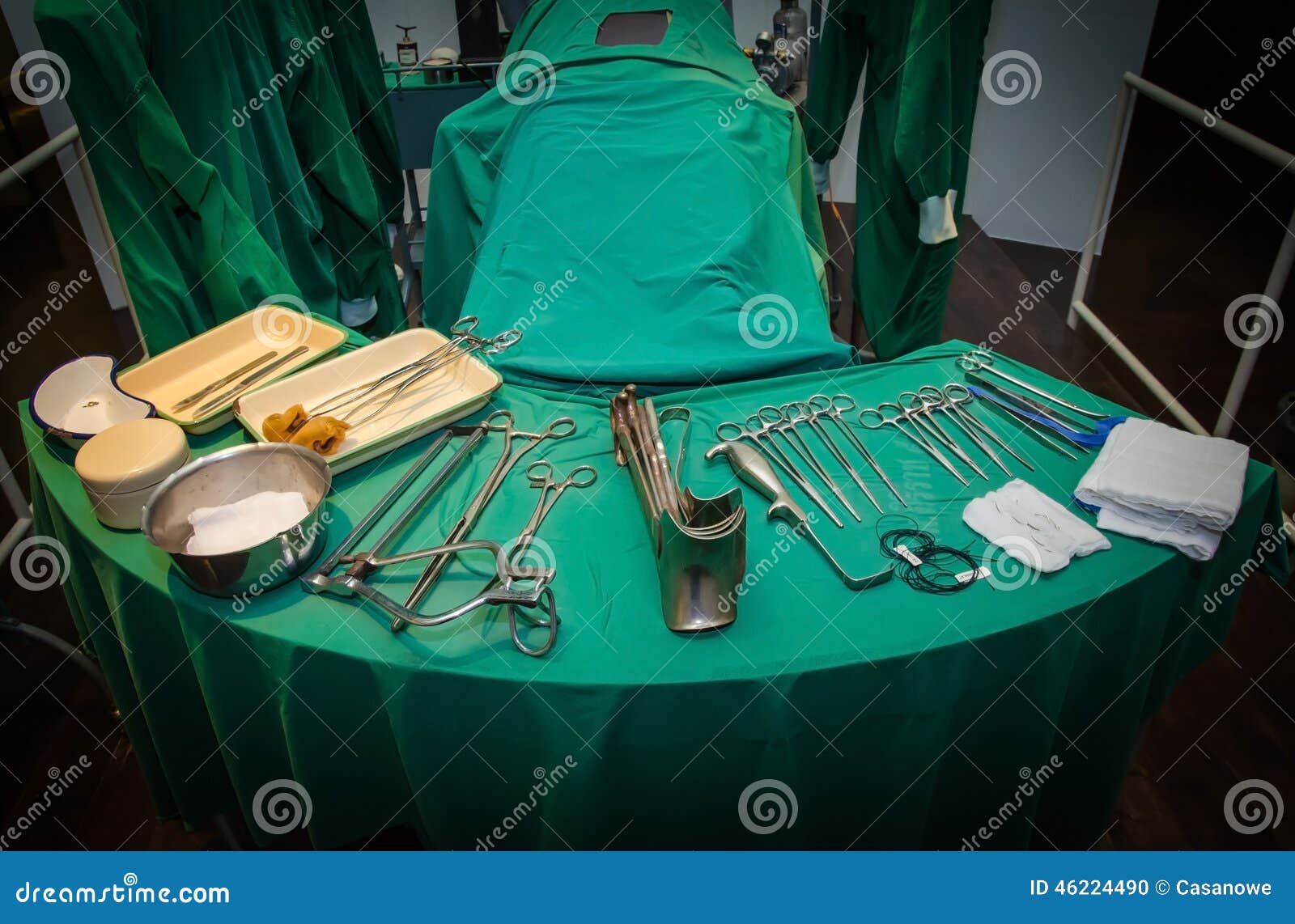Surgeon and Old Surgical Tools Stock Photo - Image of metallic, health ...