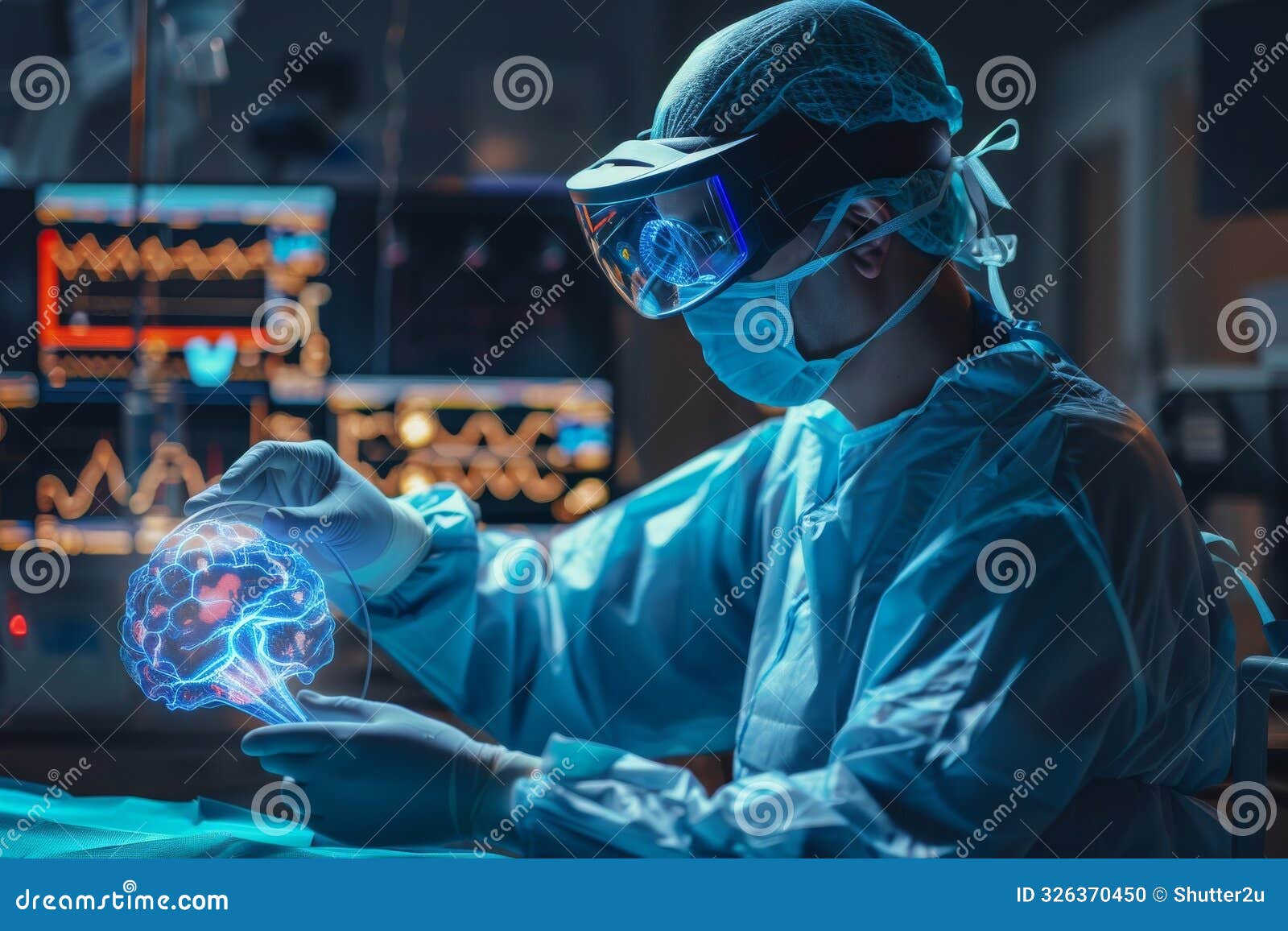 Surgeon Performing Minimally Invasive Surgery with AR Guidance in a ...