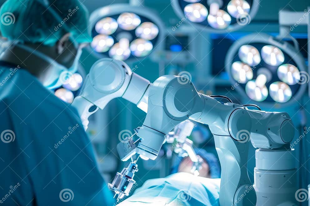 A Surgeon is Performing Surgery on a Robot with the Assistance of High ... A Surgeon is Performing Surgery on a Robot with the Assistance of High ...