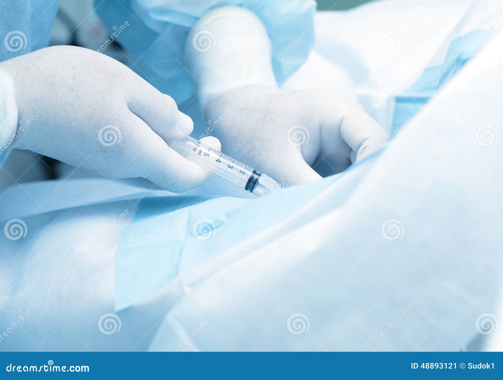 Surgeon Performs Medical Procedures Stock Image - Image of close ...