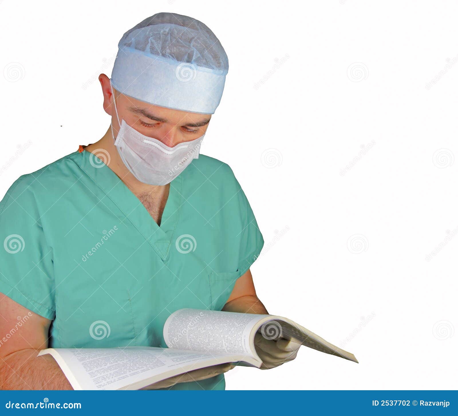 Surgeon reading stock photo. Image of person, school, equipment - 2537702