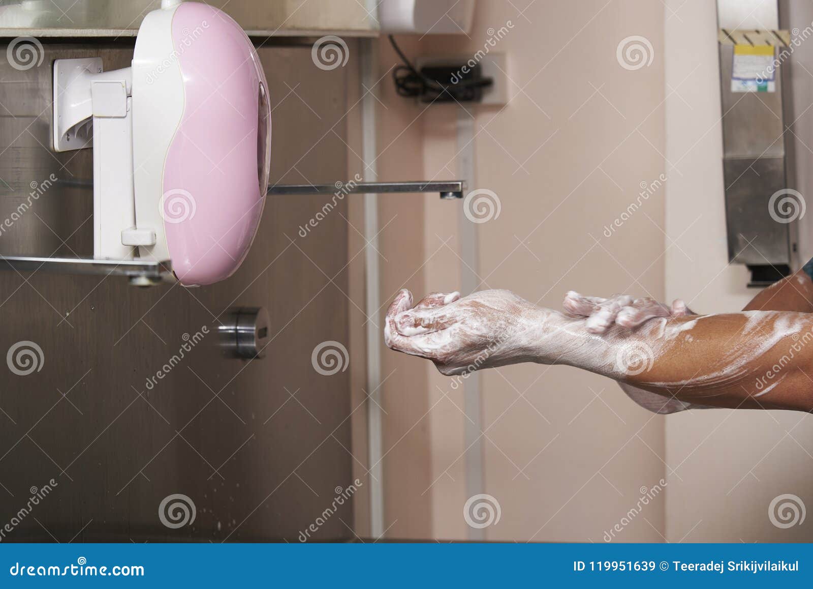 A Surgeon Scrubbing Hands in Operating Room Stock Image - Image of ...