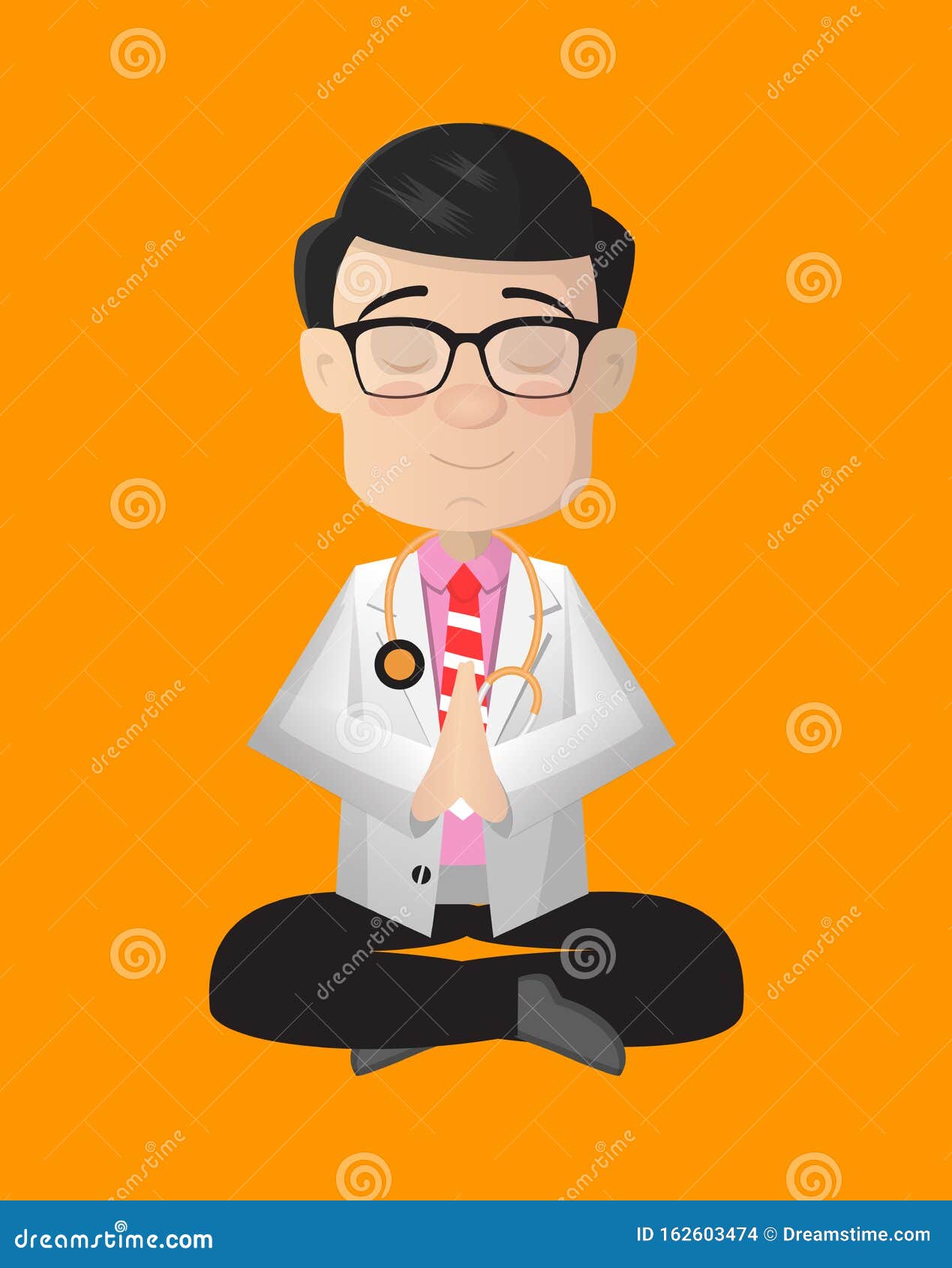 Surgeon - Sitting and Praying Stock Vector - Illustration of surgeon ... Surgeon - Sitting and Praying Stock Vector - Illustration of surgeon ...