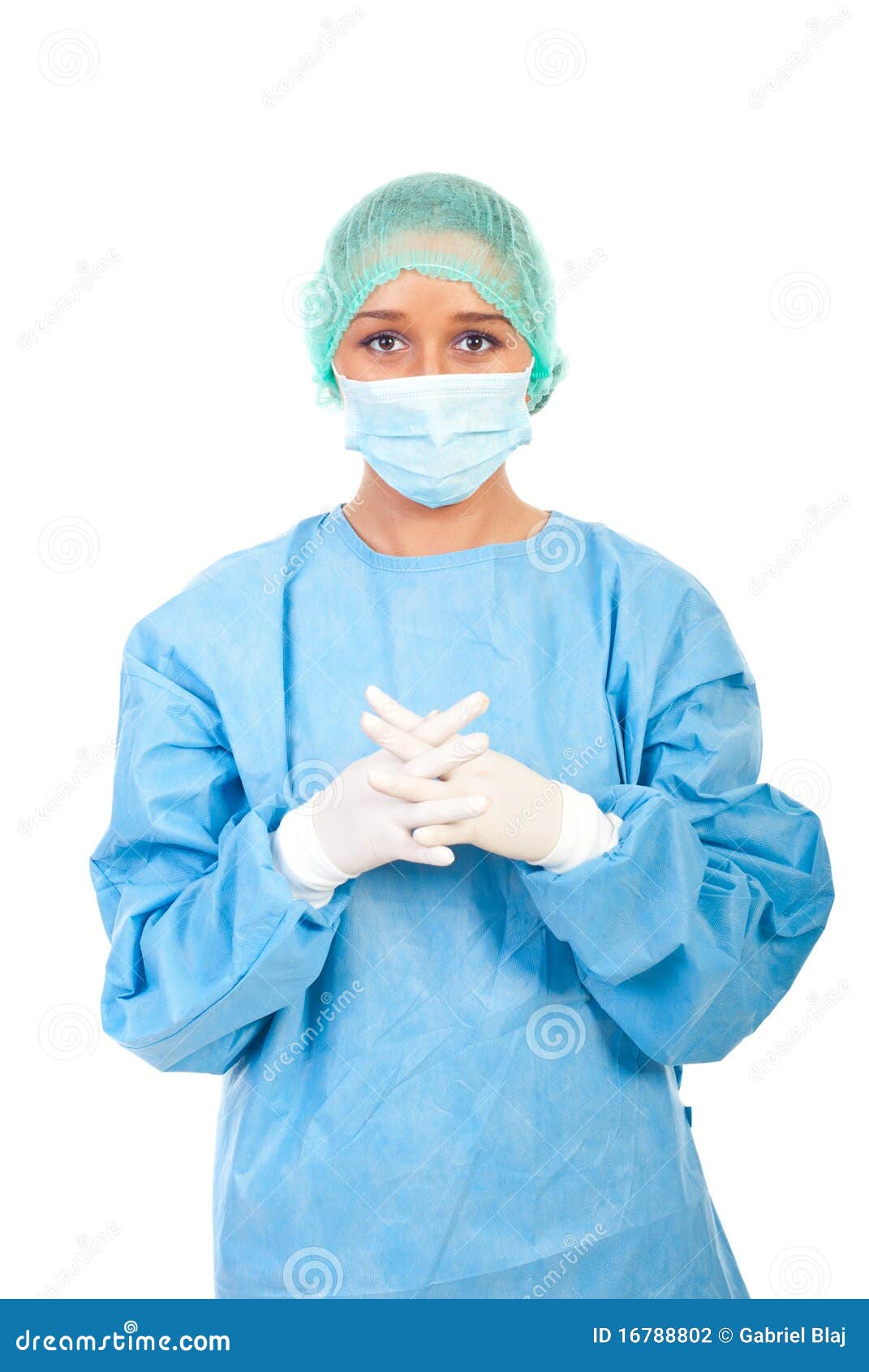 Man In A Sterile Uniform Uses A Micromanipulator Set Royalty-Free Stock ...
