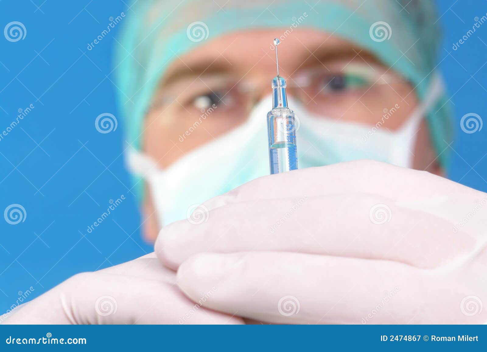 Surgeon with syringe stock image. Image of medication - 2474867