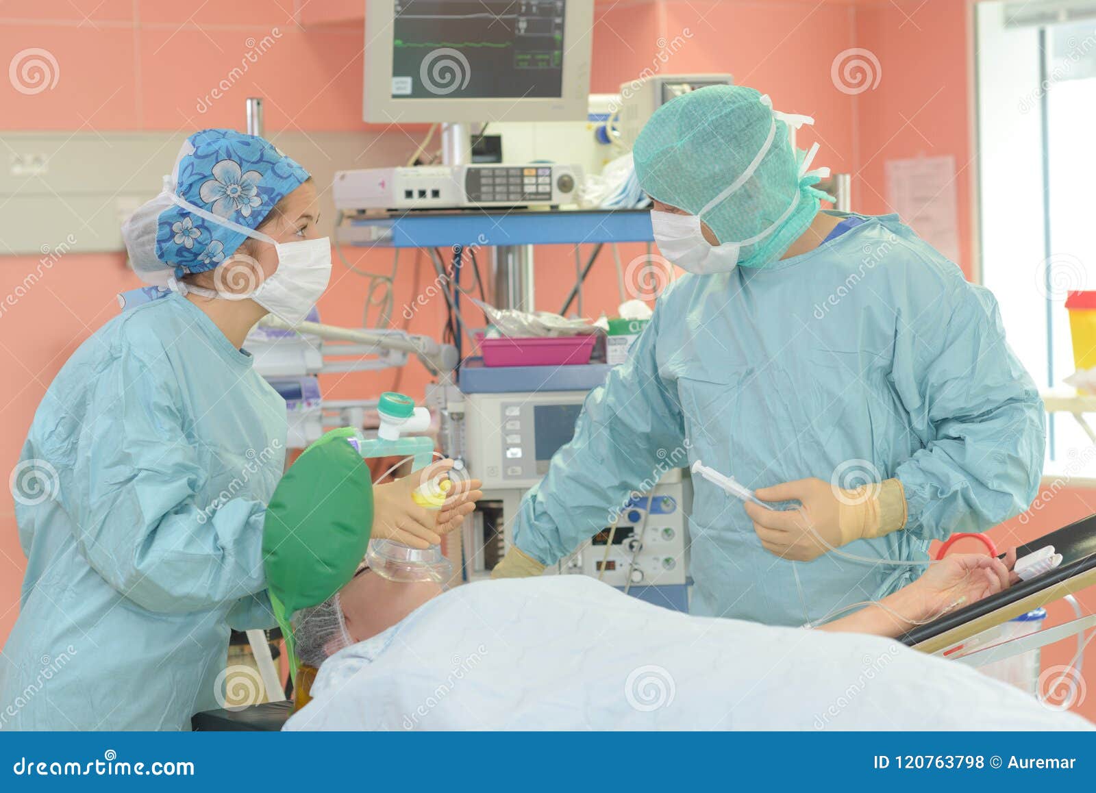 Surgeon Talking during Difficult Operation Stock Photo - Image of ...
