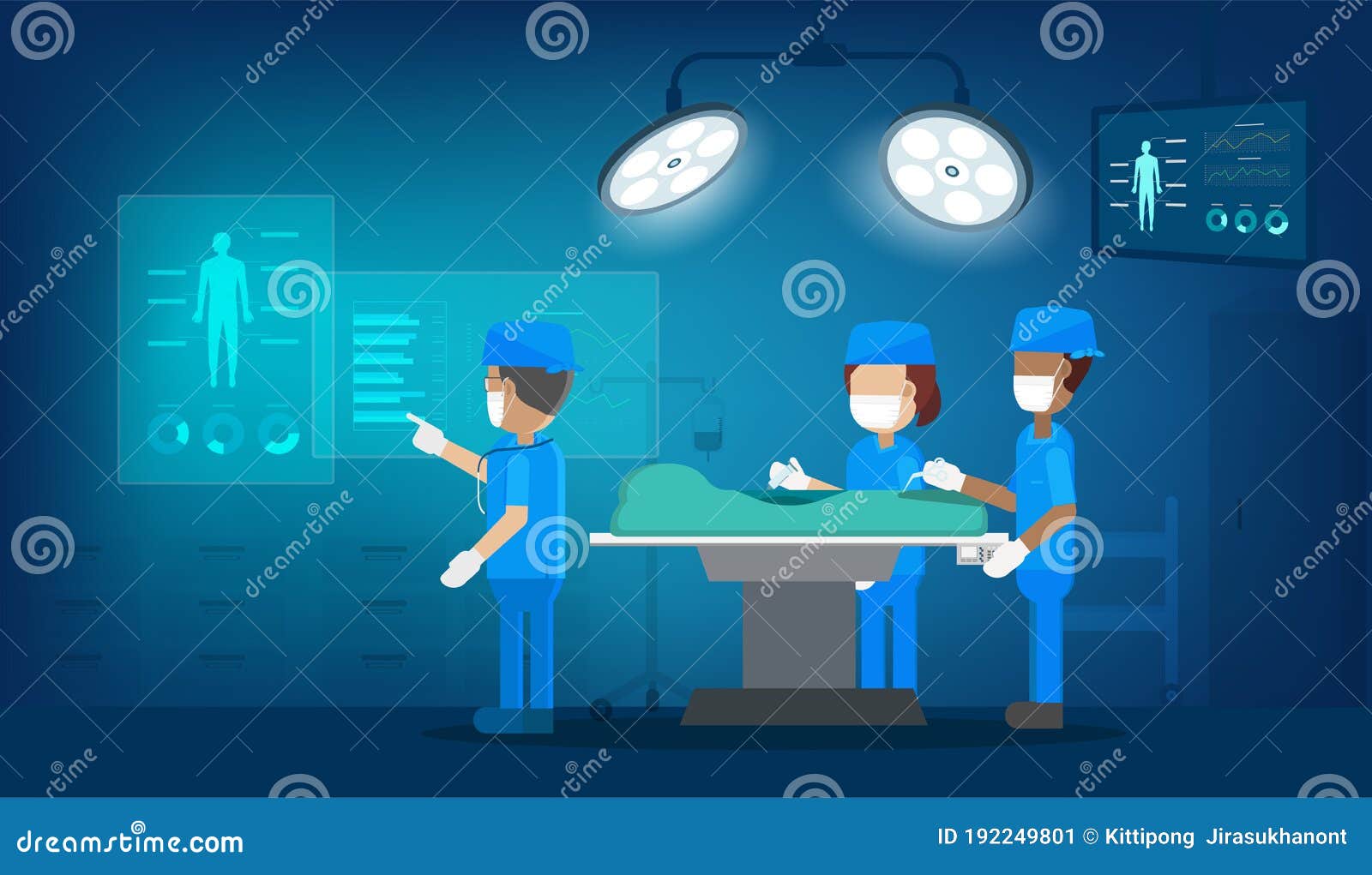 Surgery Room Line Icons Collection. Scalpel, Scrub, Anesthesia, Sutures ...
