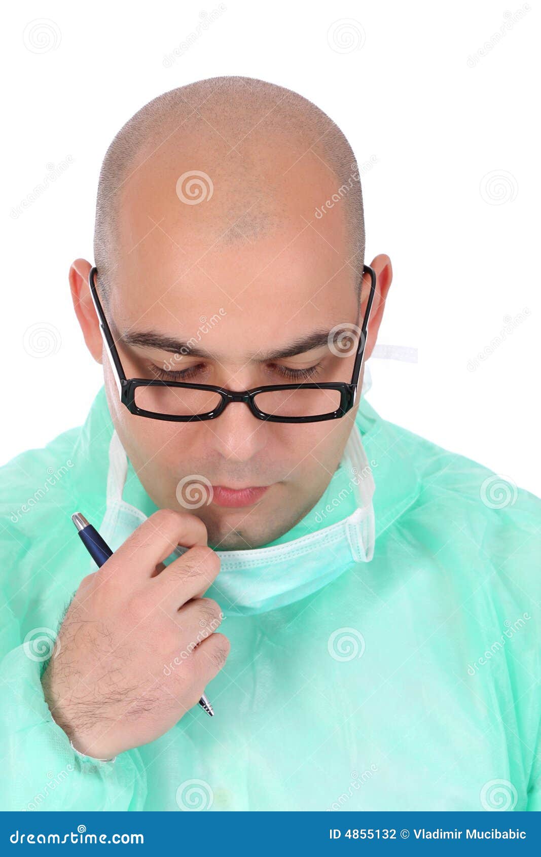 Surgeon Thinking Picture. Image: 4855132