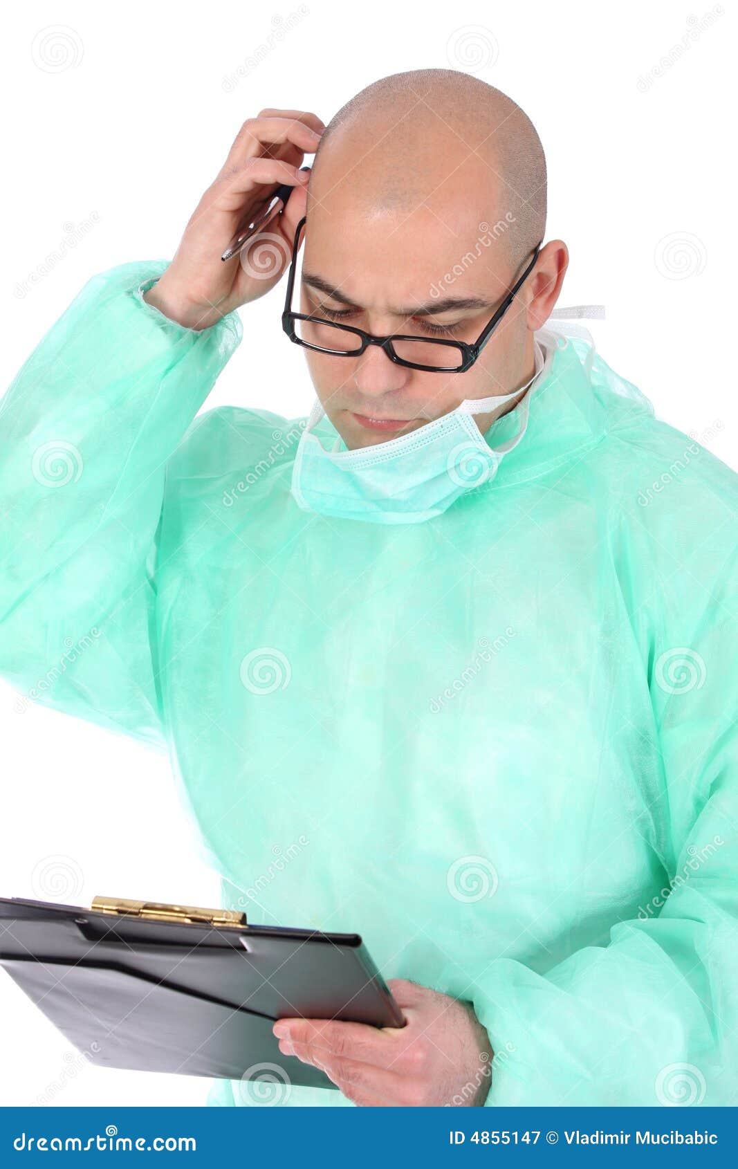 Surgeon thinking stock image. Image of cure, occupation - 4855147