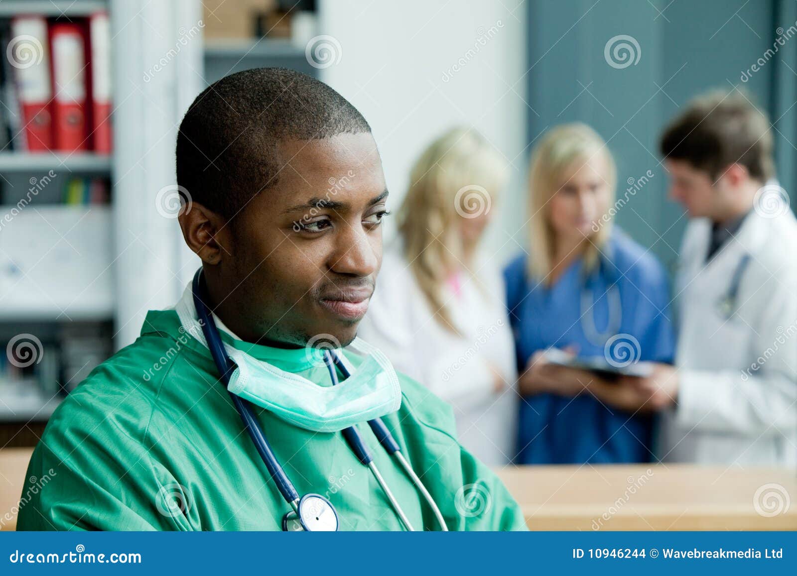 Surgeon Thinking in a Hospital Stock Photo - Image of concept, posing ...