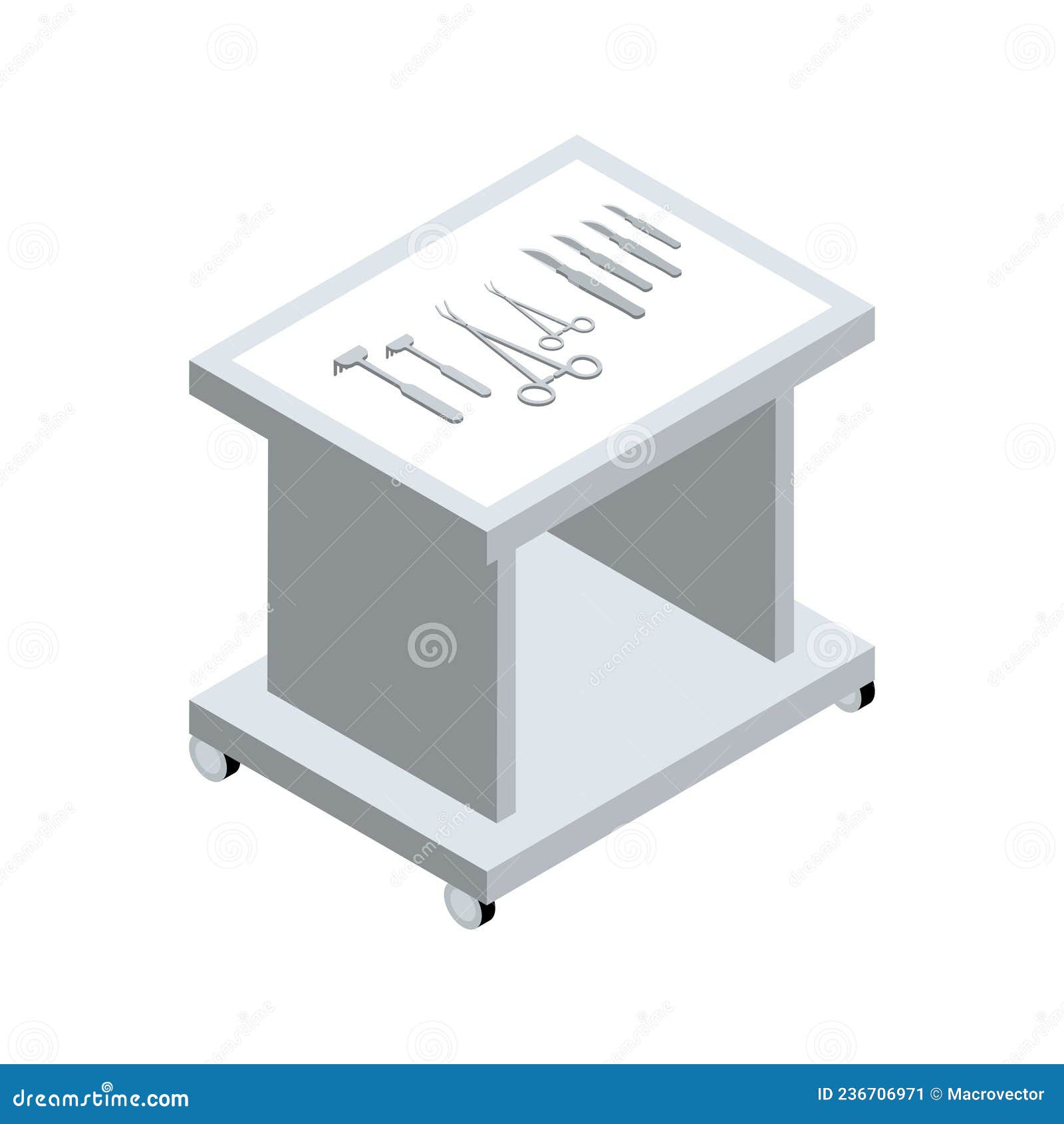Surgeon Tools Table Composition Stock Vector - Illustration of hospital ...