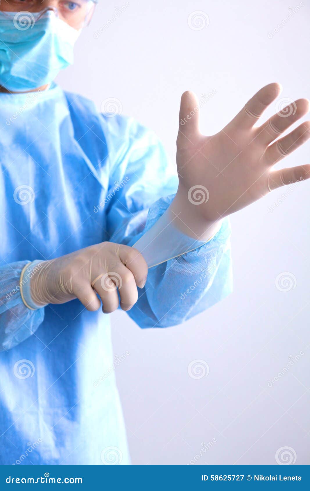 Surgeon in Uniform Close-up Ready To Step Stock Image - Image of adult ...