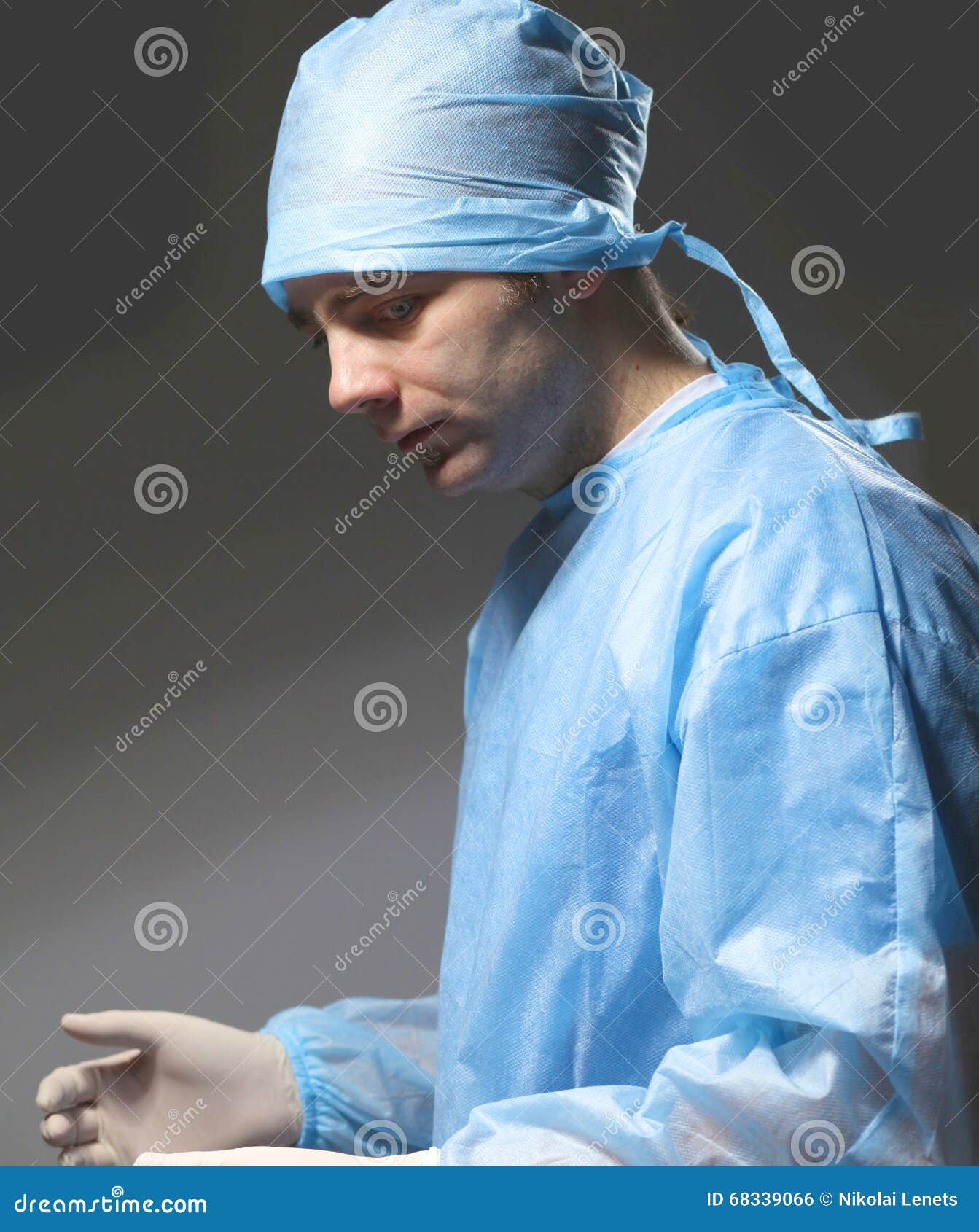 Surgeon in Uniform Close-up Ready To Step Stock Photo - Image of ...