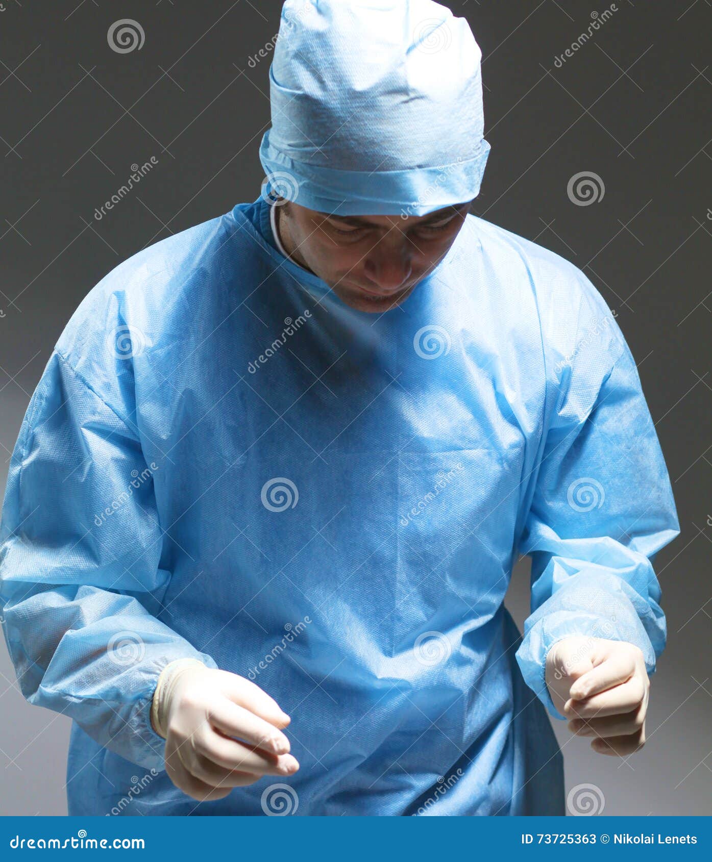 Surgeon in Uniform Close-up Ready To Step Stock Image - Image of color ...
