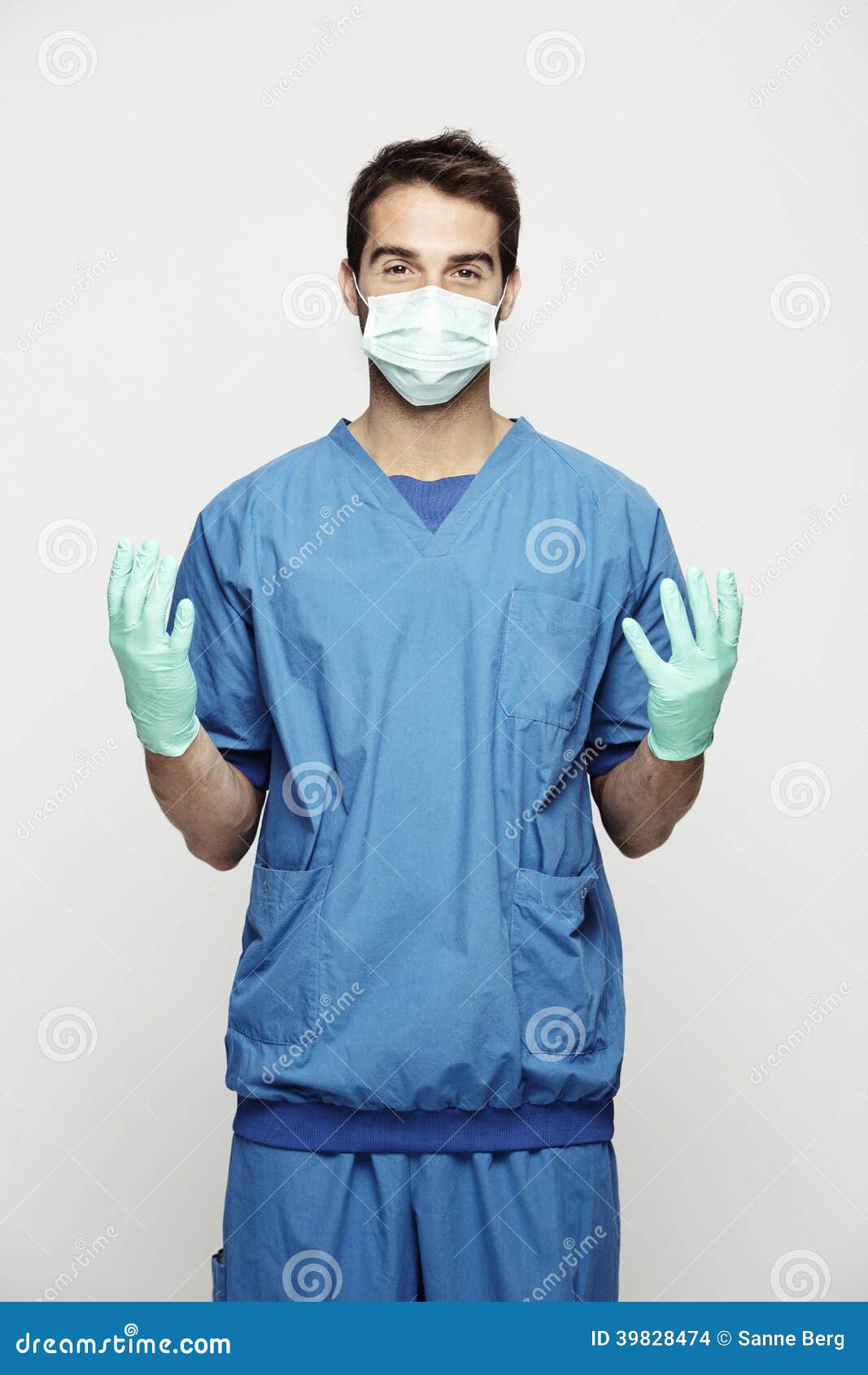 Surgeon in uniform stock photo. Image of body, doctor - 39828474