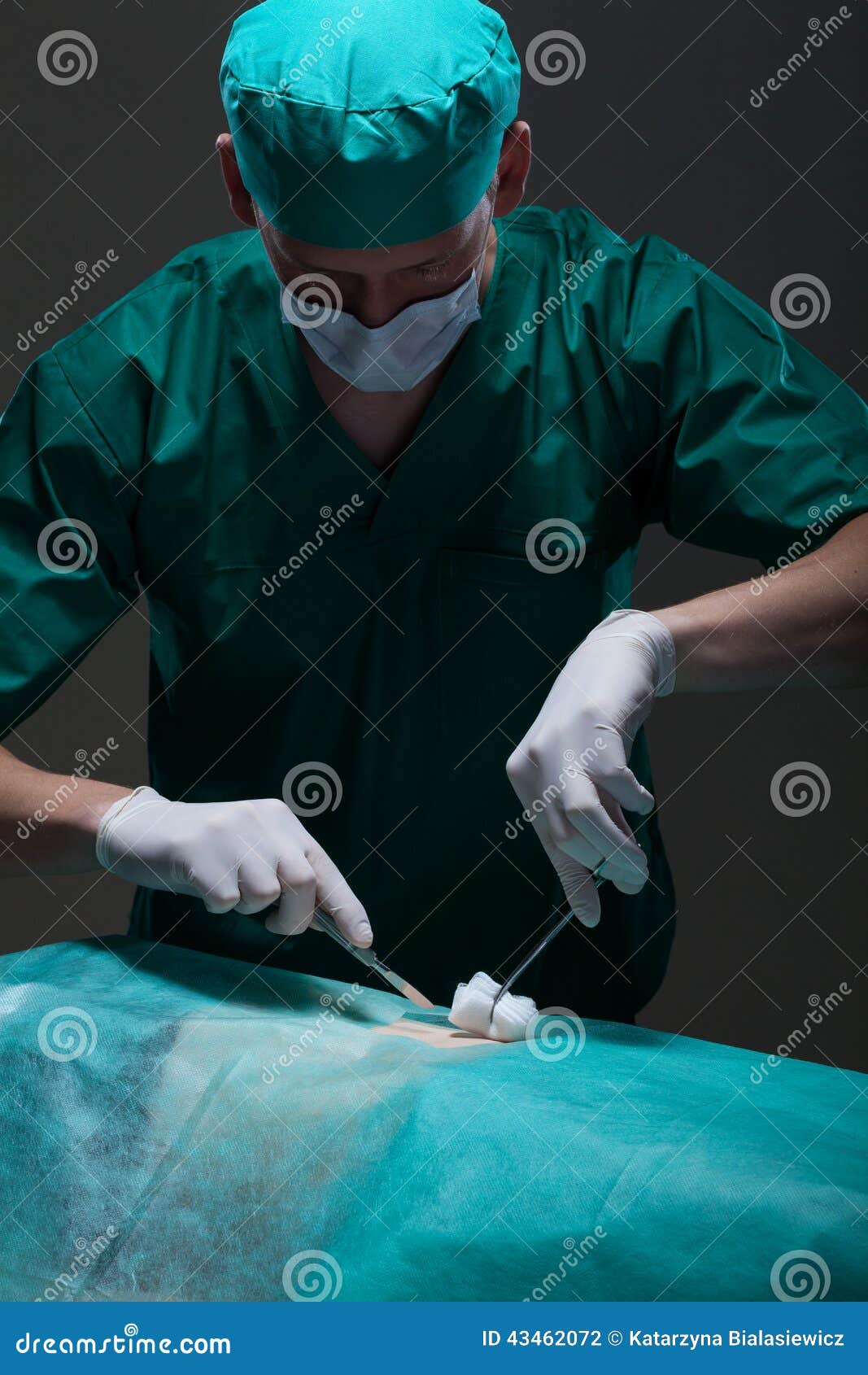 Surgeon at work stock photo. Image of hospital, medicine - 43462072