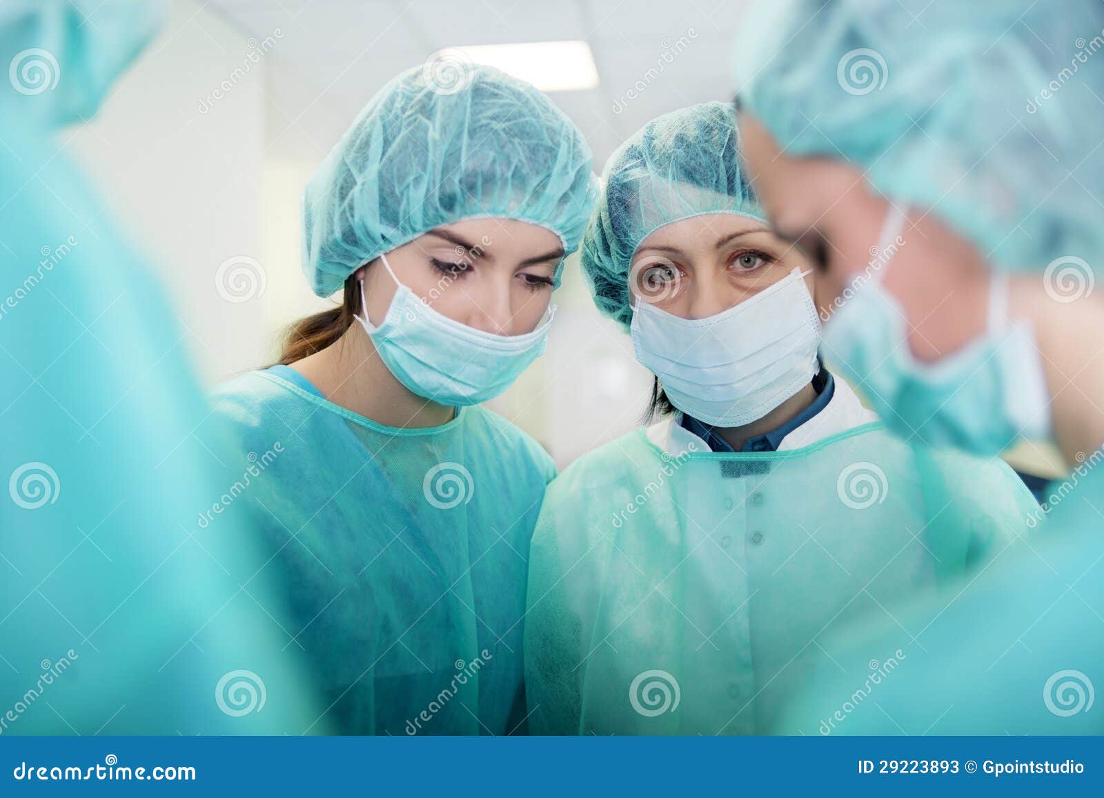 Surgeons stock image. Image of glove, doctor, assistance - 29223893