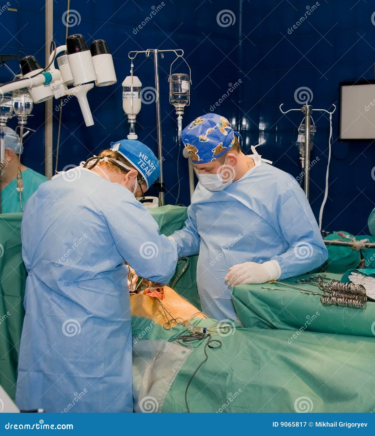 Surgeons begin the work stock image. Image of health, anesthesiologist ...