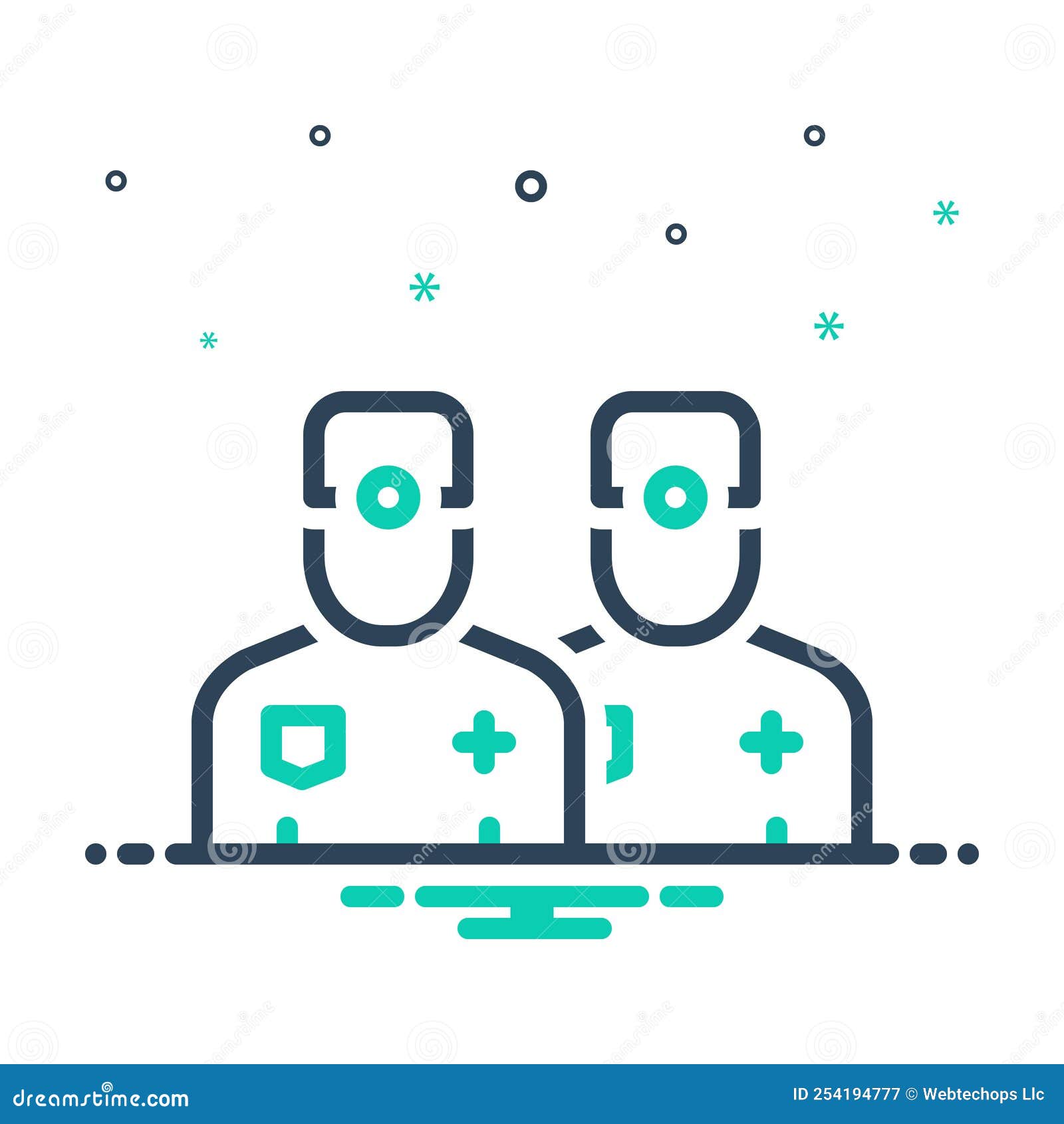 Mix Icon for Surgeons, Doctor and Hospital Stock Vector - Illustration ...