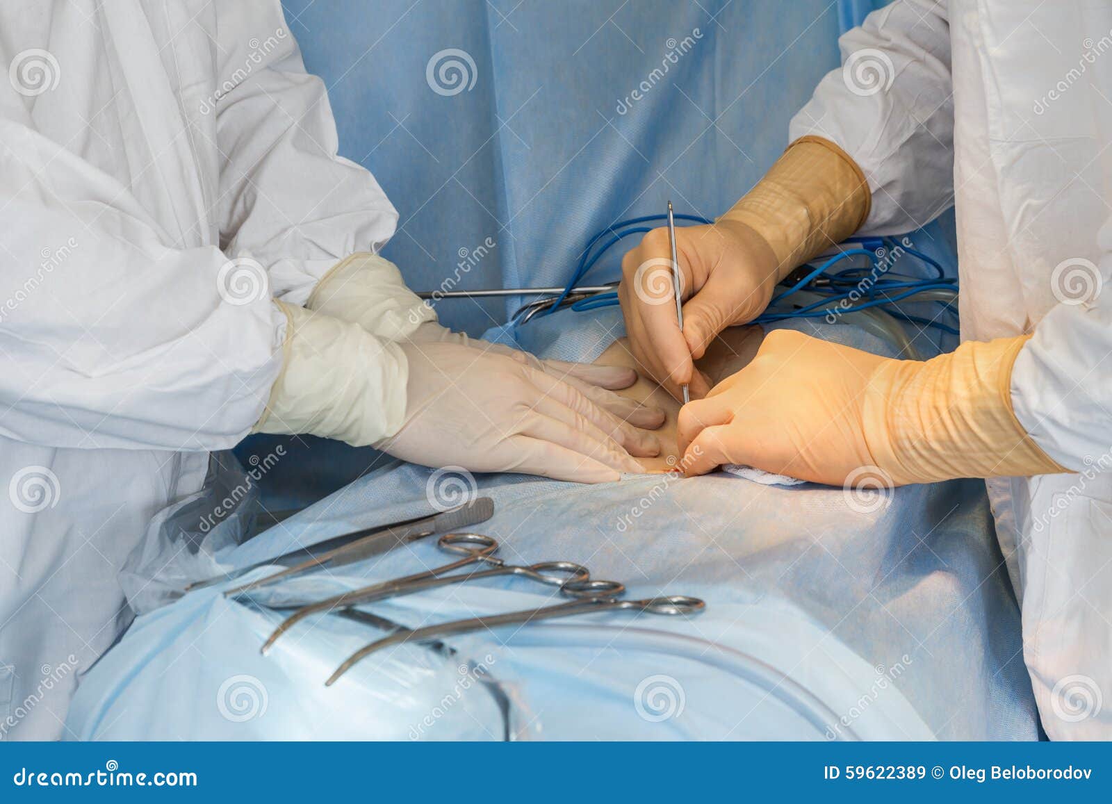 Surgeons operate stock image. Image of worker, treatment - 59622389