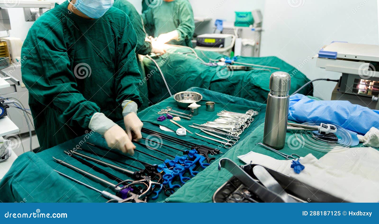Nurse Preparing Medical Instruments Stock Image - Image of people ...