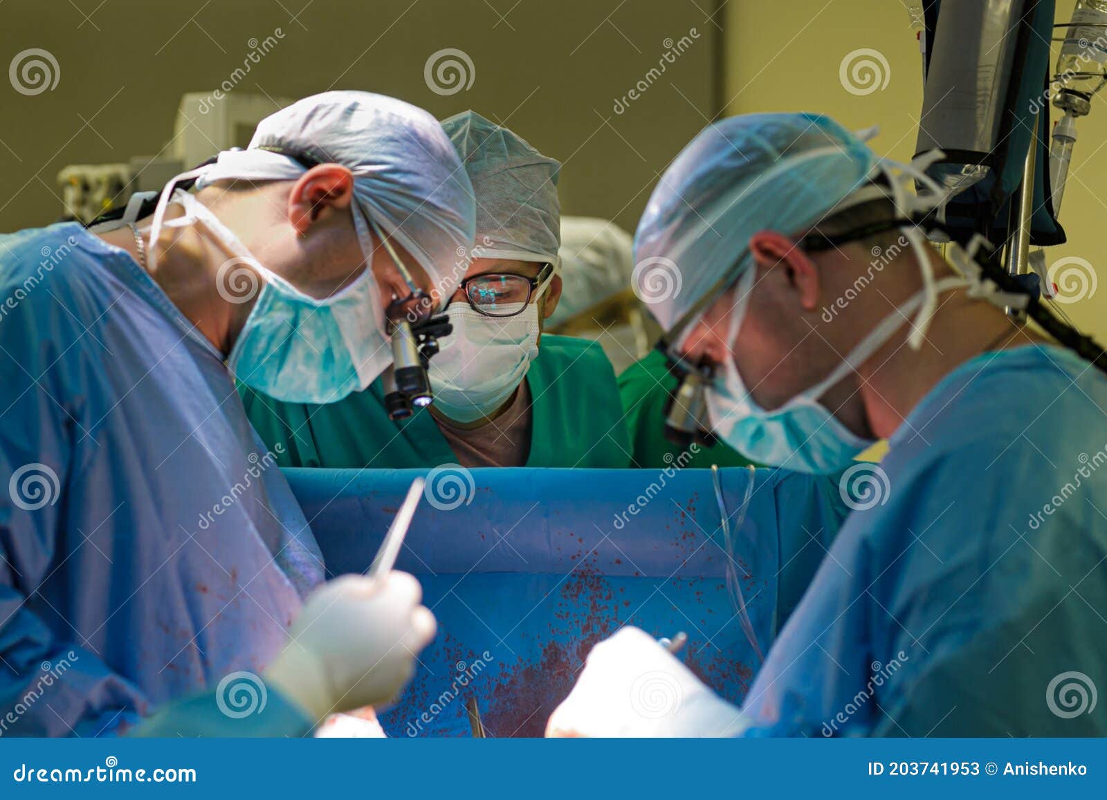 Surgeons in the Operating Room Do Operation Stock Image - Image of ...