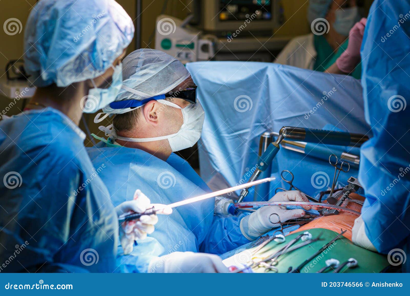 Surgeons in the Operating Room Do Operation Stock Photo - Image of ...