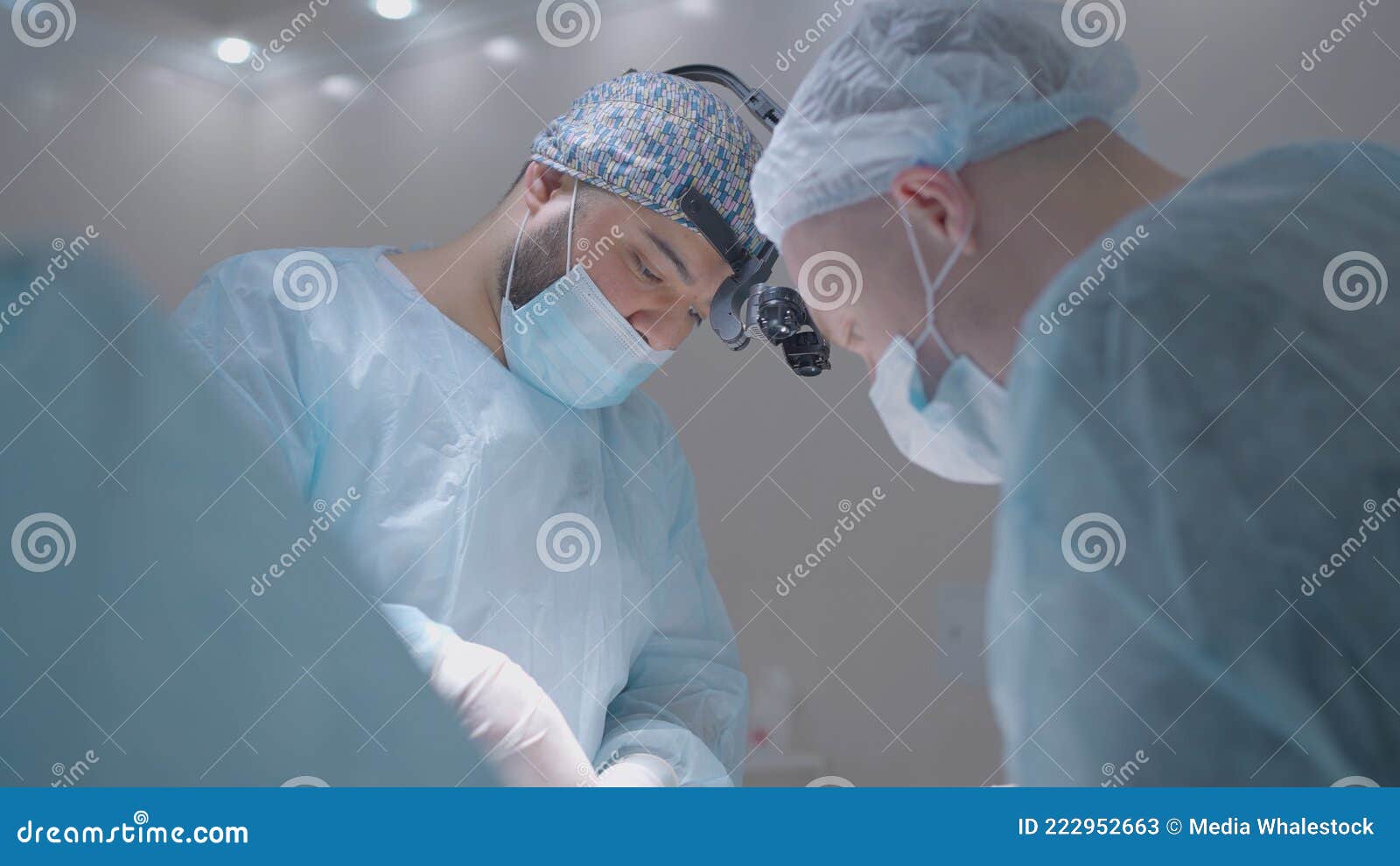 Surgeons Perform Difficult Operation. Action Stock Image - Image of ...