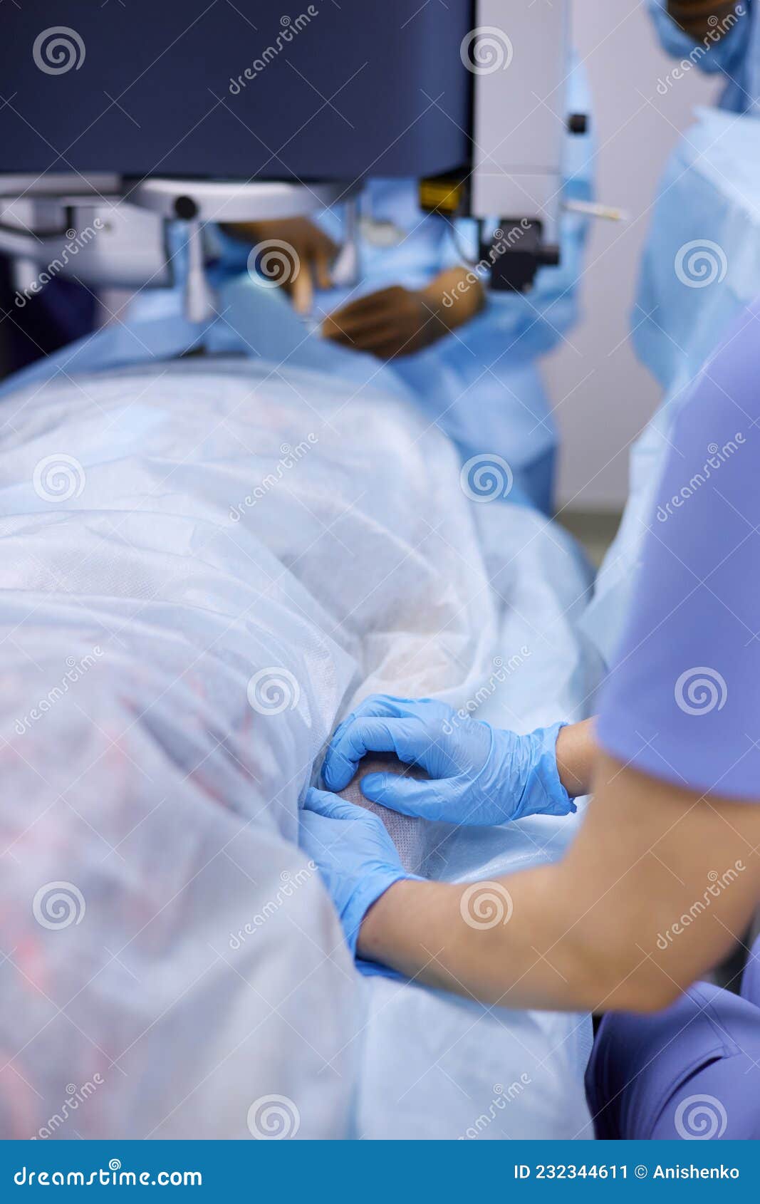 Surgeons Performing Eye Surgery in the Operating Room Stock Image ...