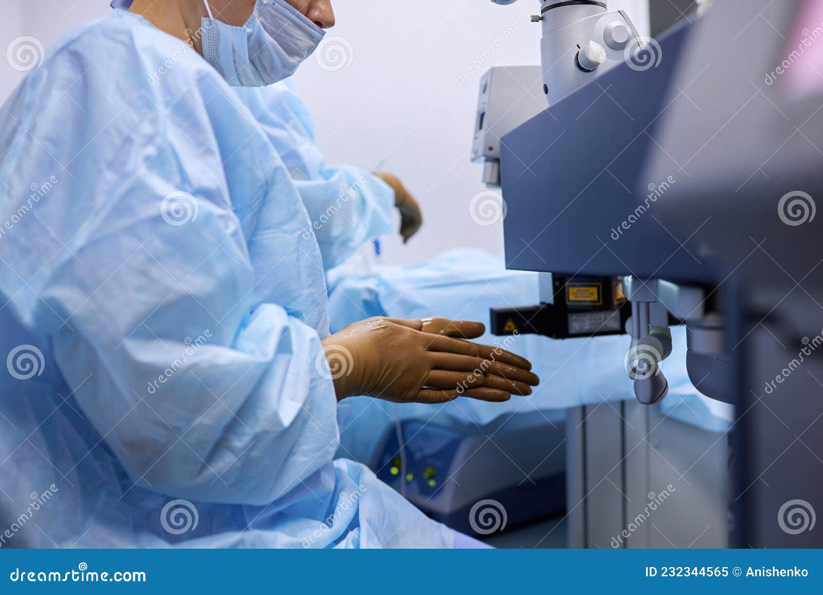 Surgeons Performing Eye Surgery in the Operating Room Stock Image ...
