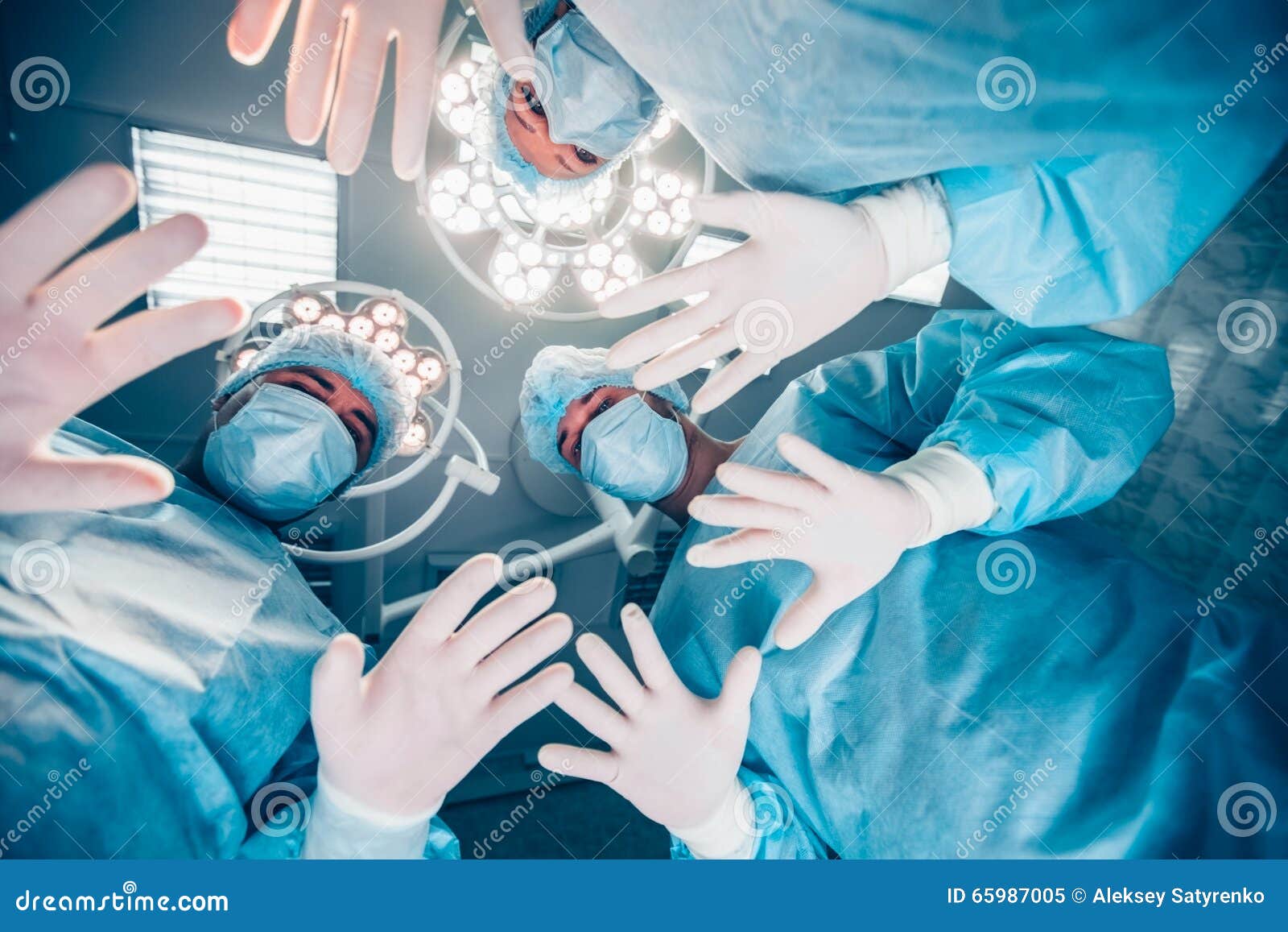 Surgeons Standing Above of the Patient before Surgery Stock Image ...