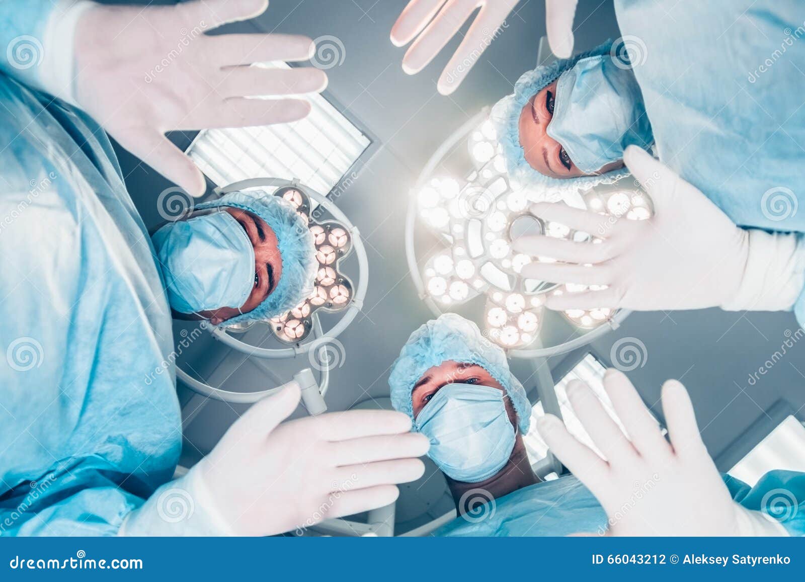 Surgeons Standing Above of the Patient before Surgery Stock Photo ...