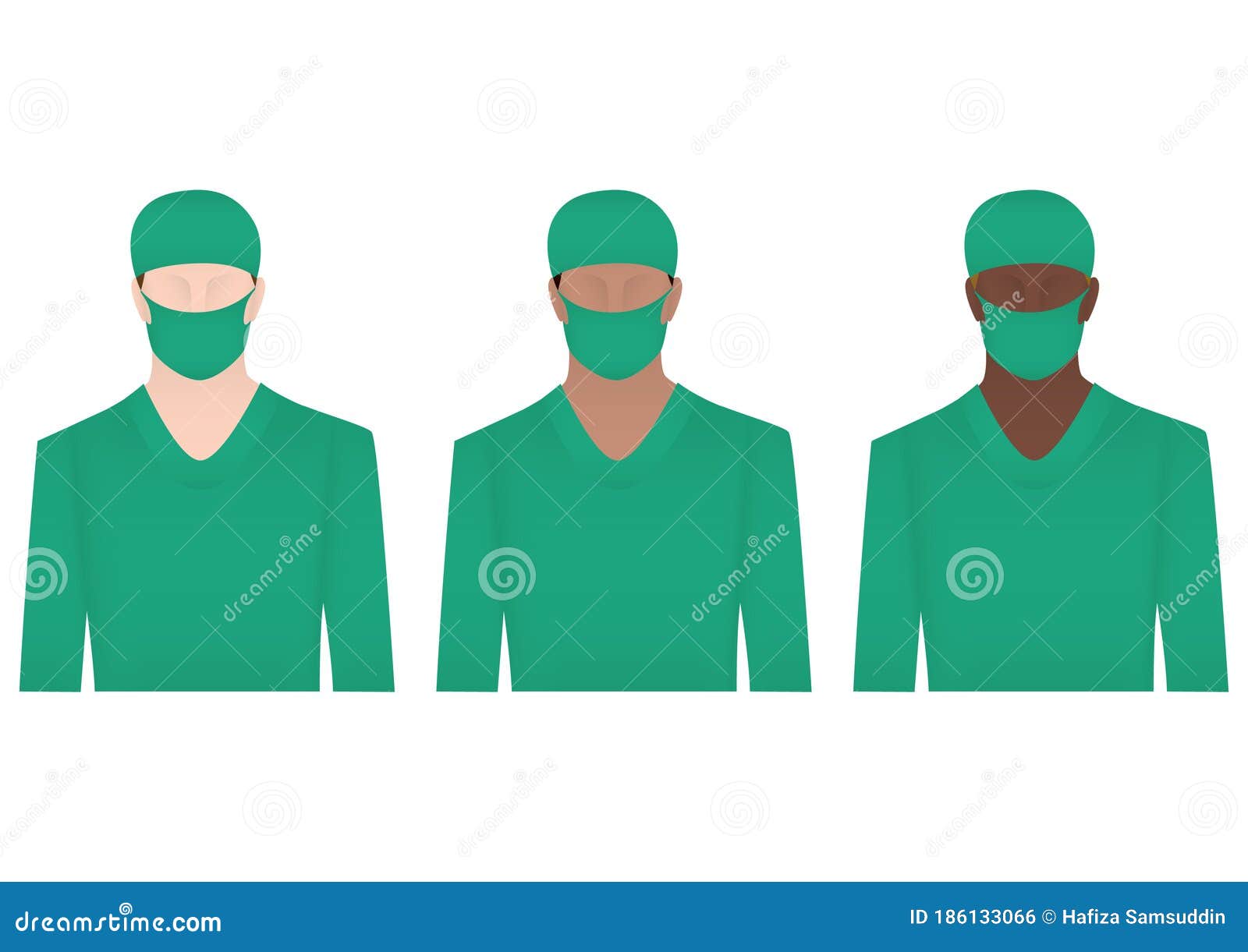 Surgeons. Vector Illustration Decorative Design Stock Illustration ...