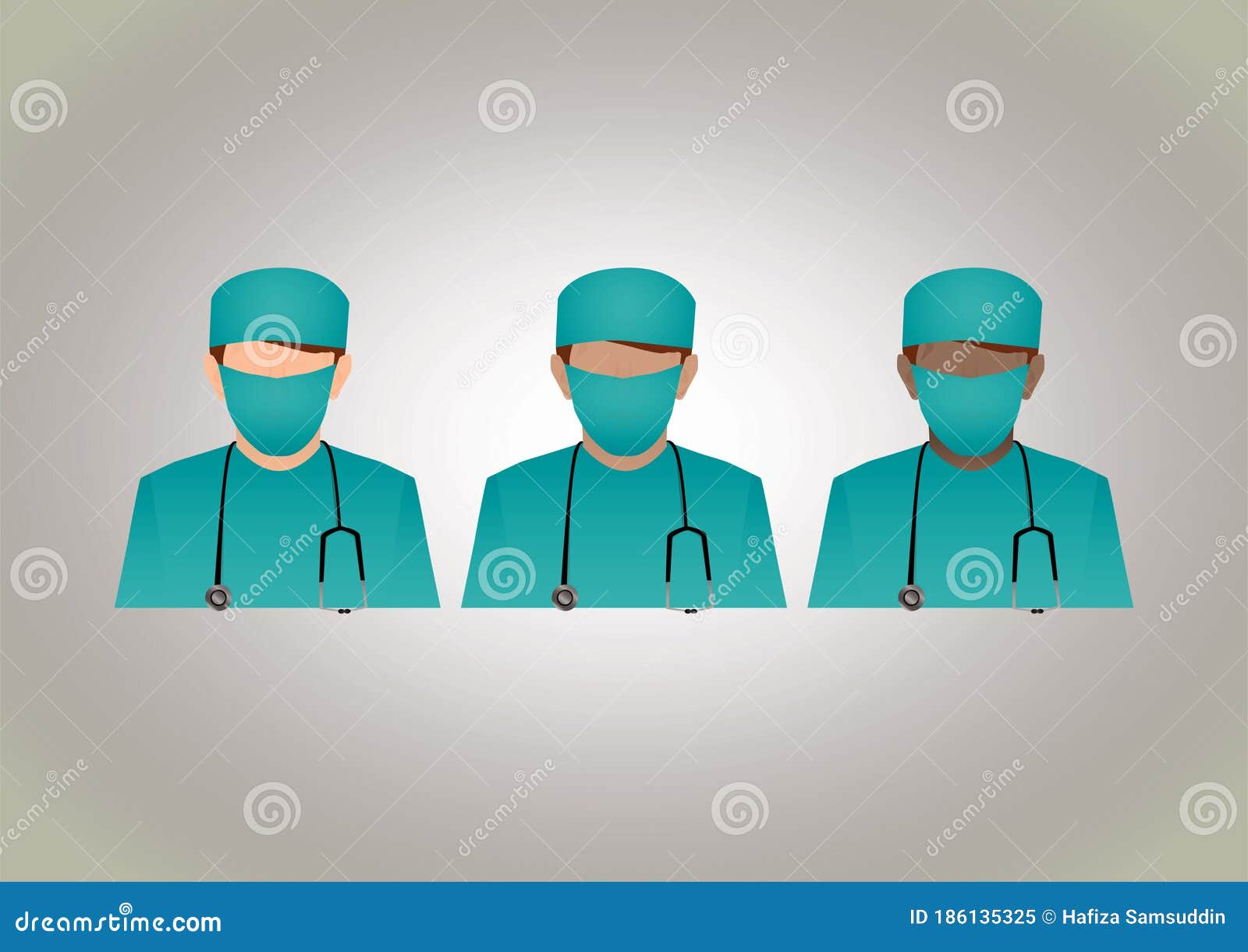 Surgeons. Vector Illustration Decorative Design Stock Illustration ...