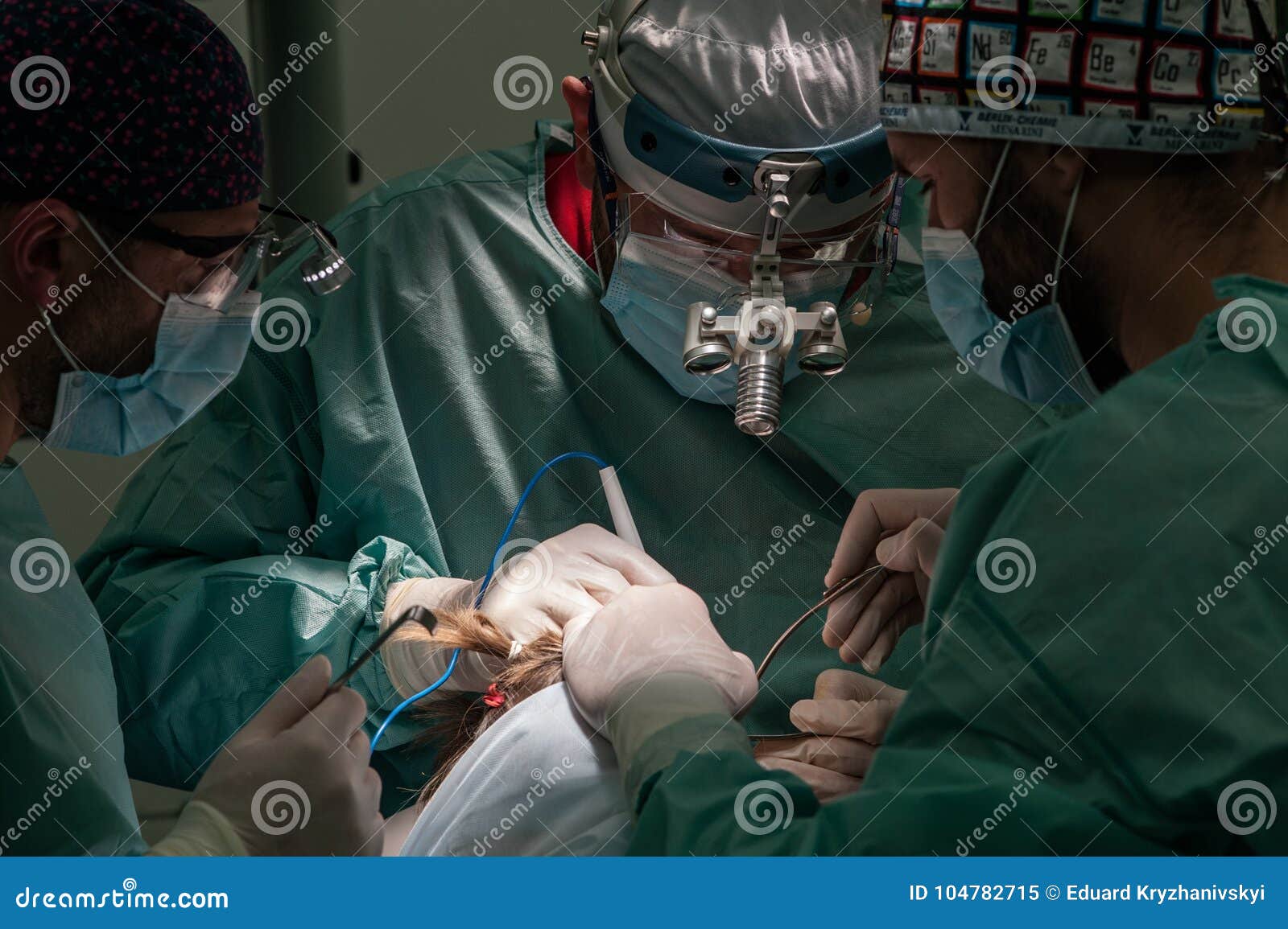 Surgeons at work editorial image. Image of tools, group - 104782715