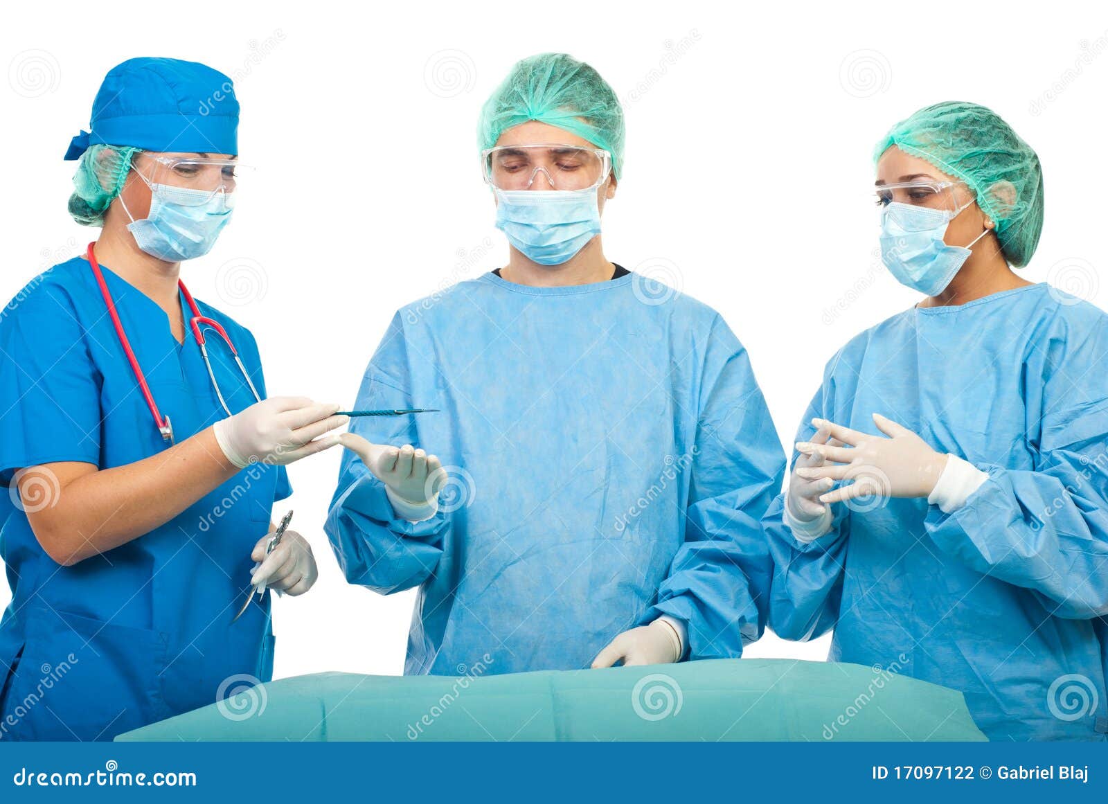 Surgeons working stock photo. Image of room, protective - 17097122