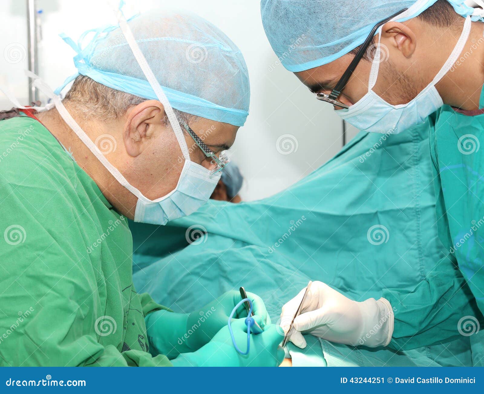 Surgeons Working on a Patient in Operation Room Stock Image - Image of ...