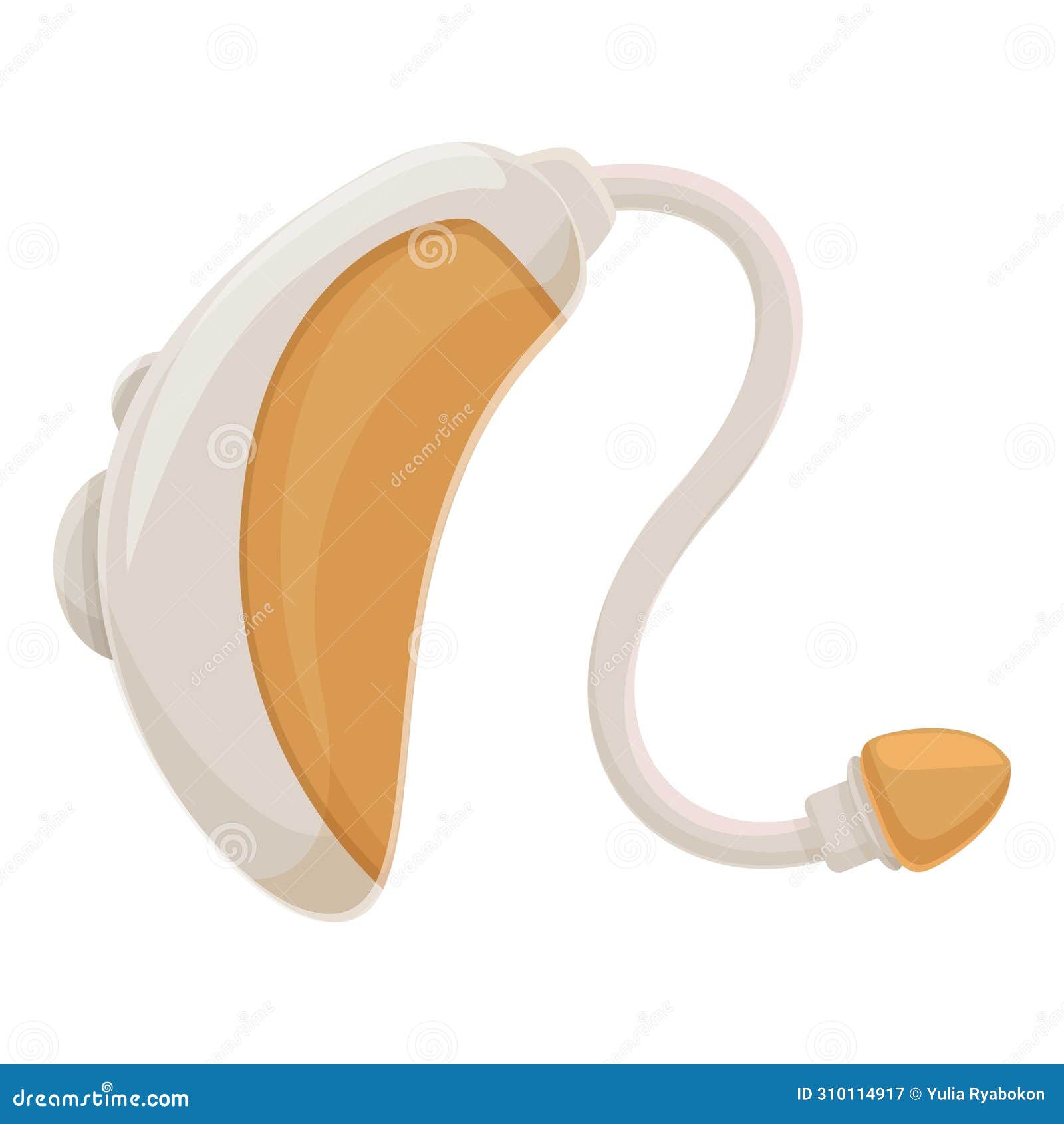 Intensity Hearing Aid Icon Cartoon Vector. Medicine Sound. Health Care ...