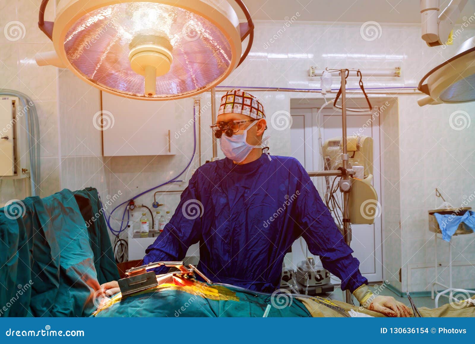 Surgery Doctor in Surgery Center for Interventions with Surgery Tools ...