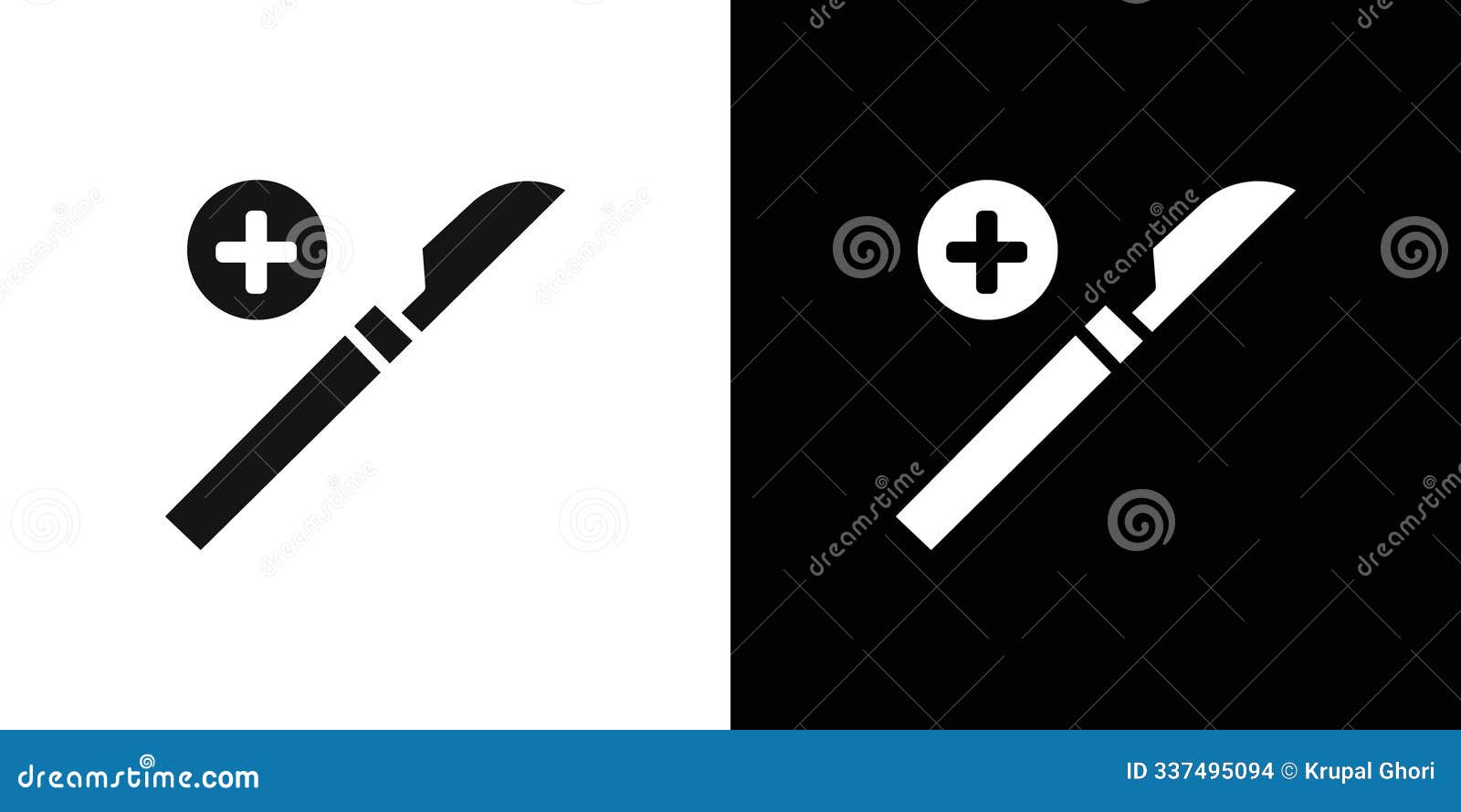 Surgery Icon Flat Line Illustration Stock Vector - Illustration of ...
