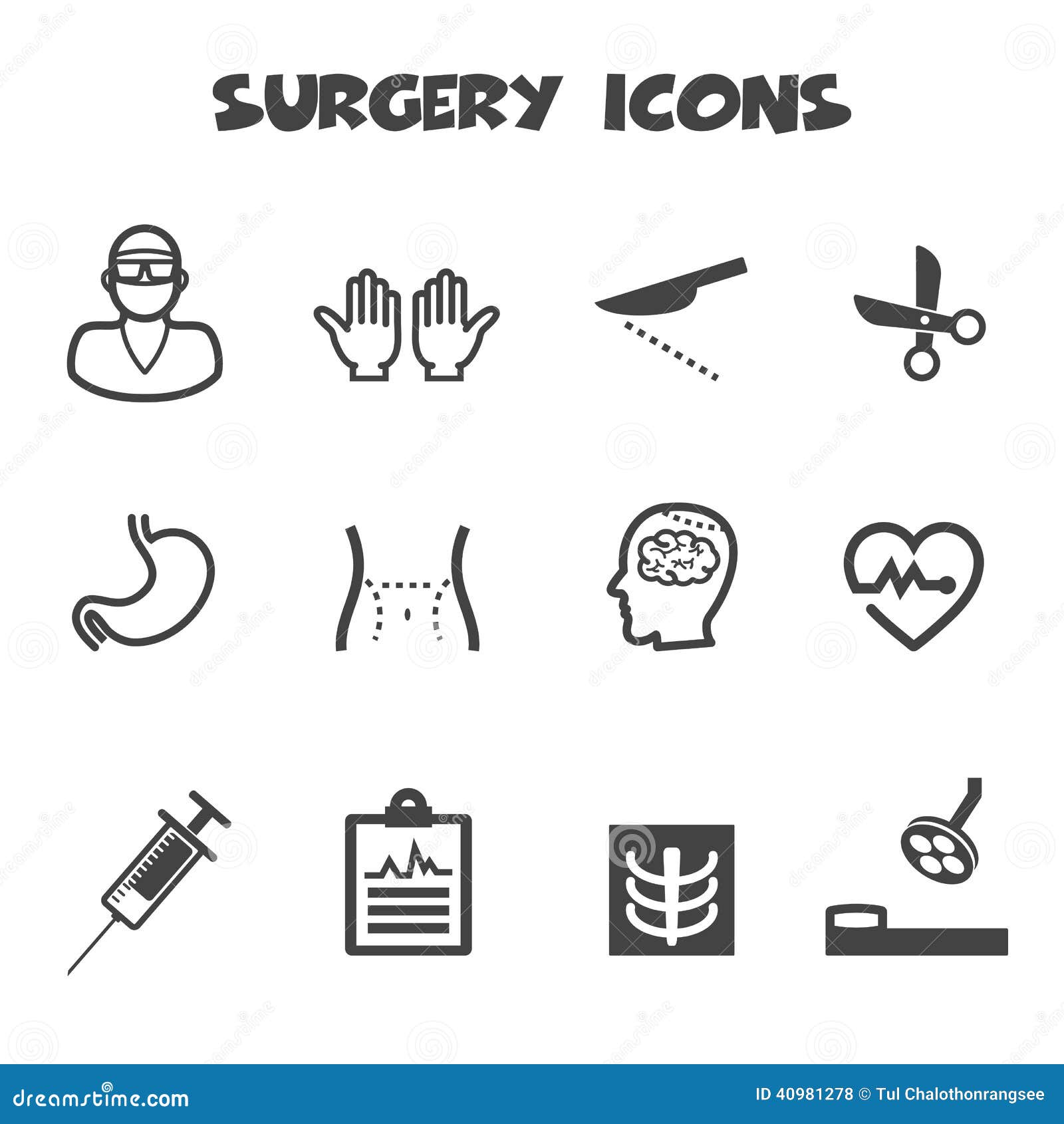 Surgery Icons Collection Is A Vector Illustration With Editable Stroke ...