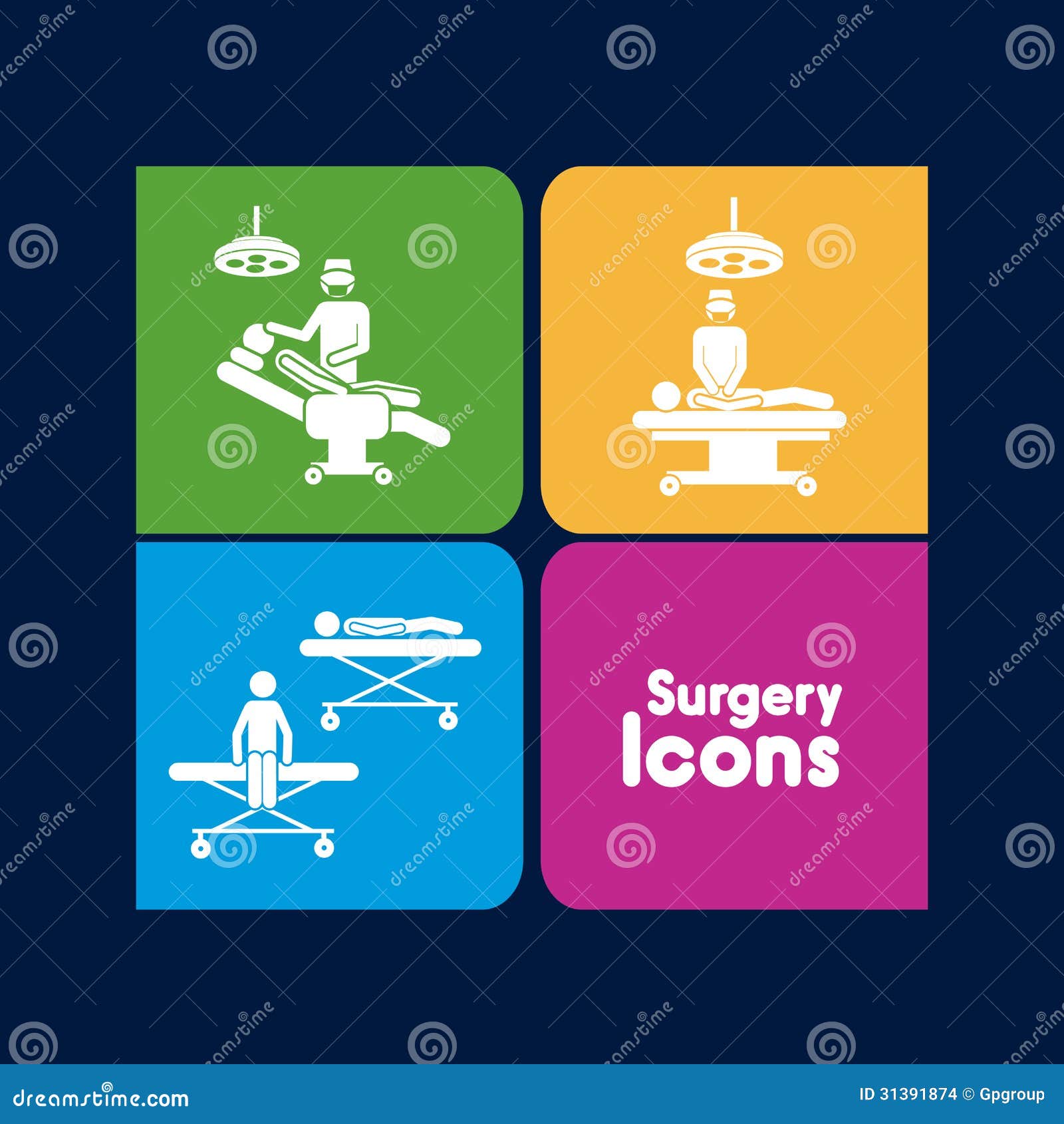 Surgery icons stock vector. Illustration of group, icons - 31391874