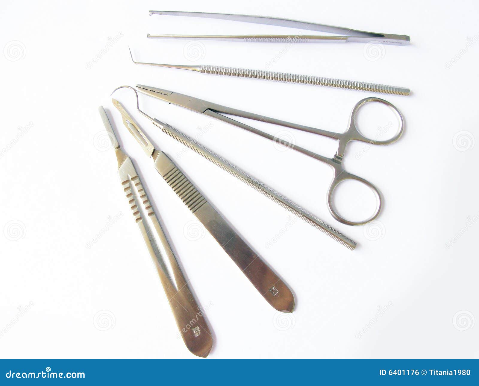 Surgery Instruments Isolated Stock Photo - Image of steel, stainless ...