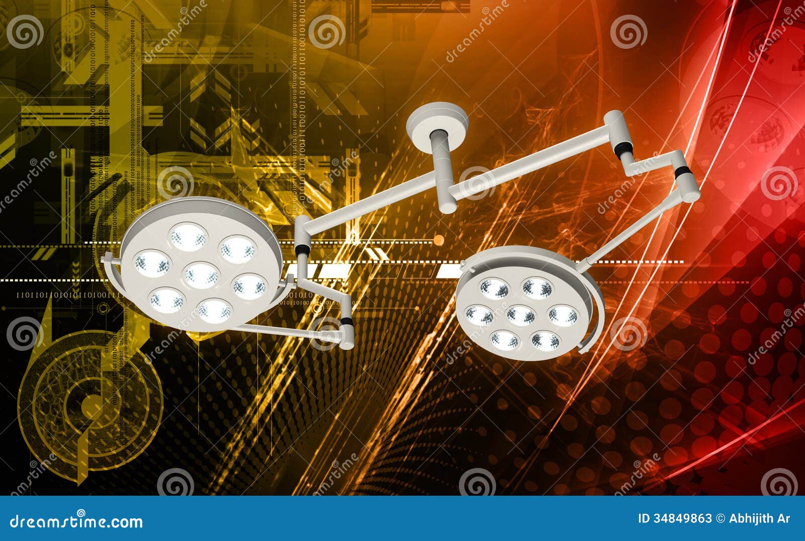 Surgery lamp stock illustration. Illustration of healthcare - 34849863